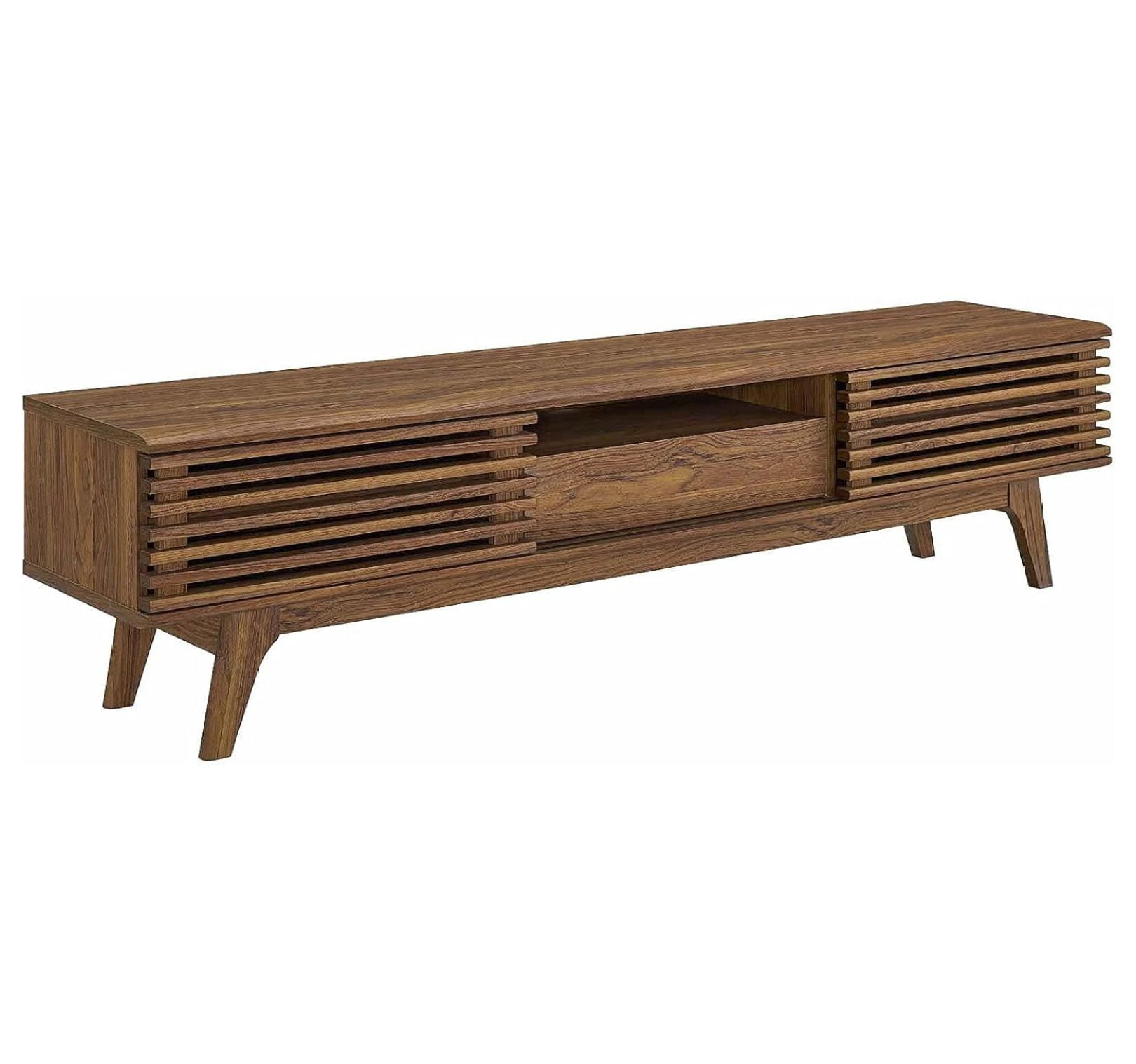 Render 70" -Century Modern Low Profile Entertainment TV Stand, 70 Inch ...