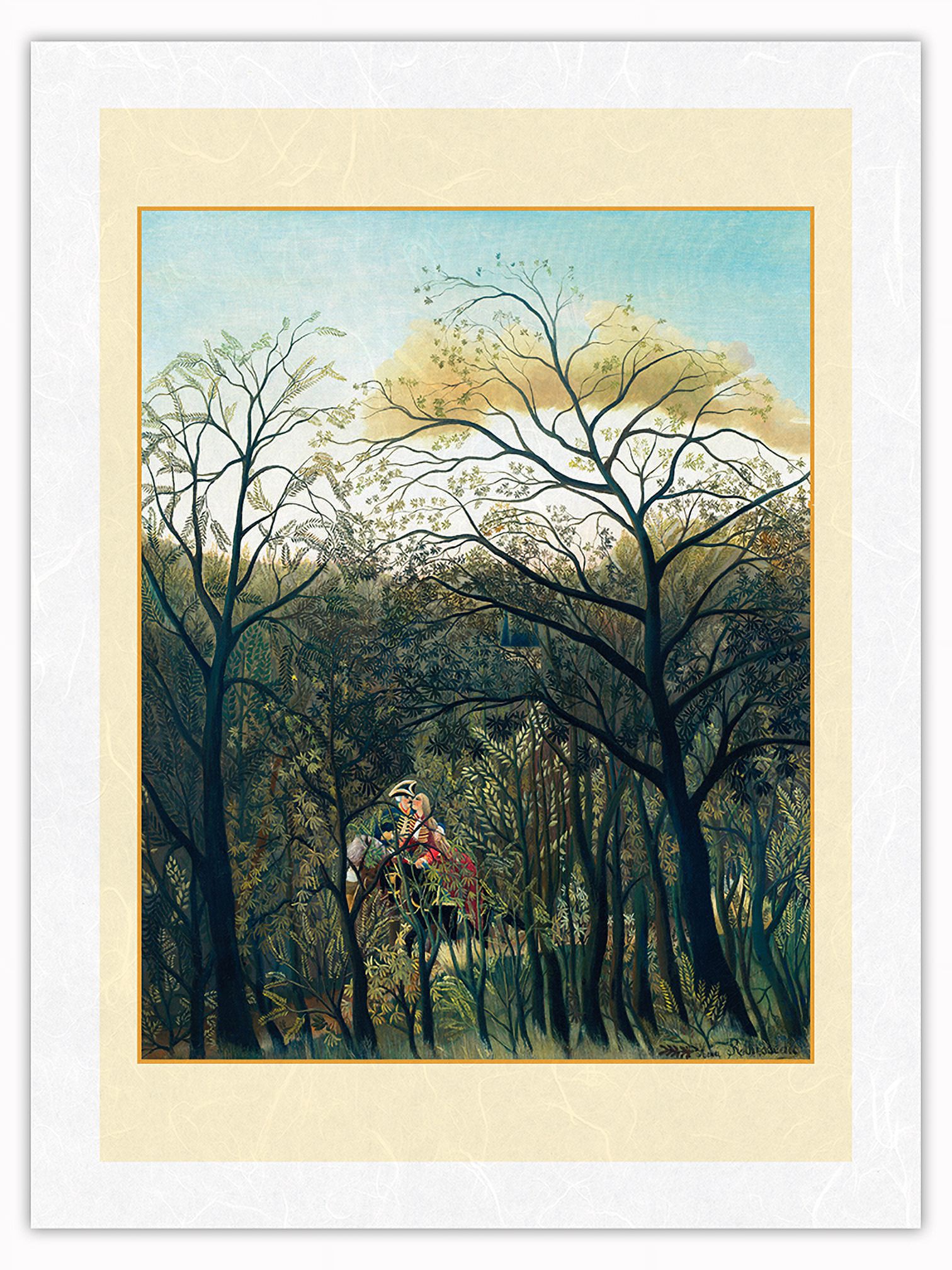 Rendezvous in the Forest - From an Original Color Painting by Henri ...