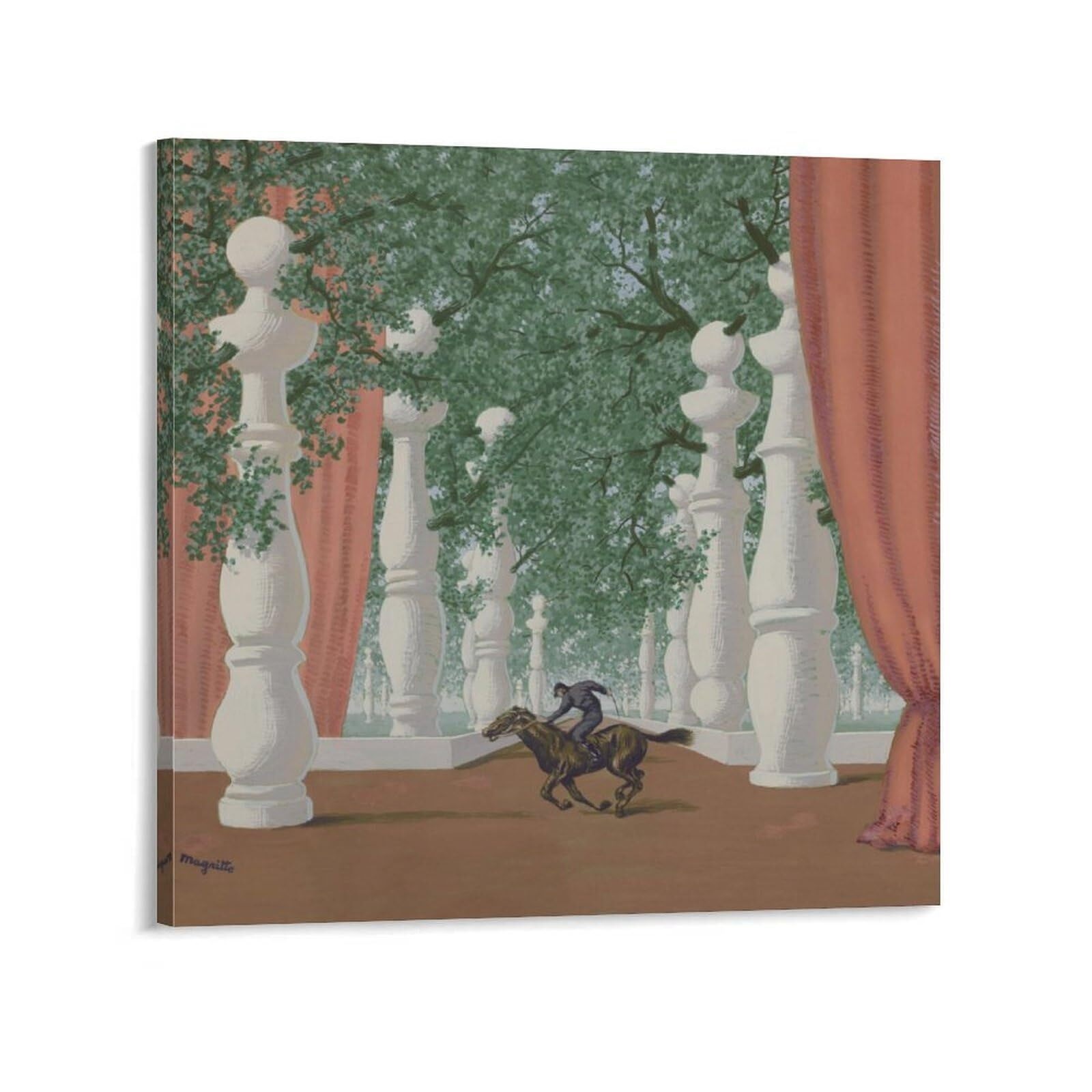 Rene.Magritte Posters Print Gouache Posters Wall Art Painting Canvas ...