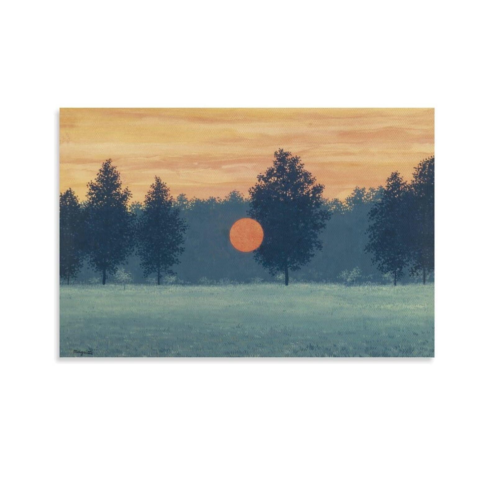 Rene.Magritte Posters Print Le Banquet 1964 Art Poster Canvas Painting ...