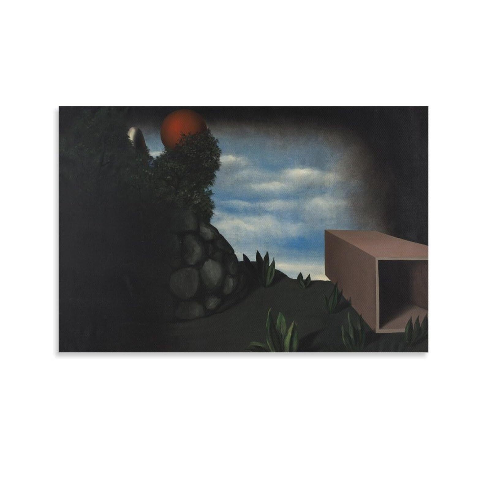 Rene.Magritte Posters Print The Secret Landscape Canvas Art Poster And ...