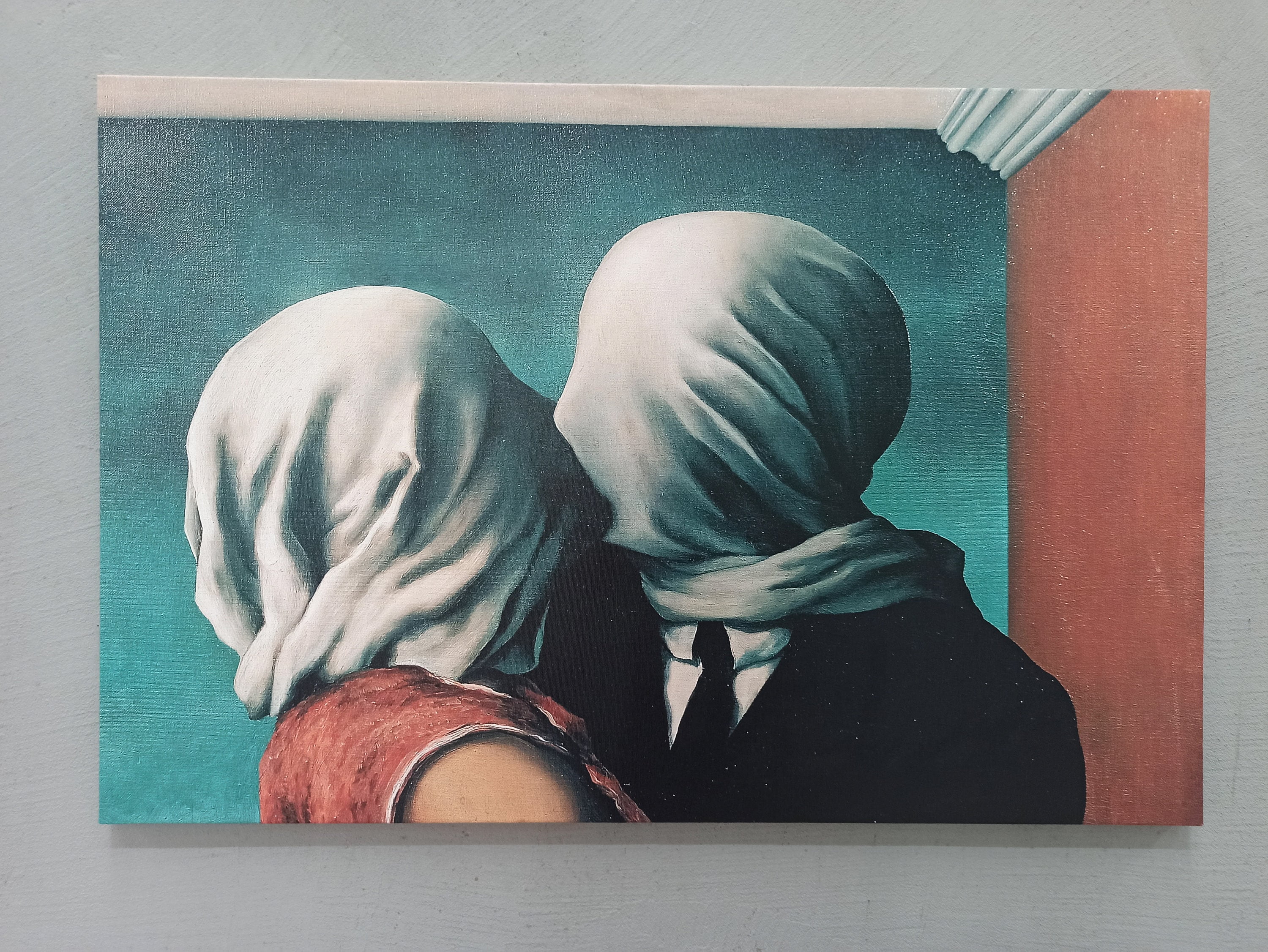 Rene Magritte The Lovers, Canvas Home Decor, Wall Art, Large Canvas ...
