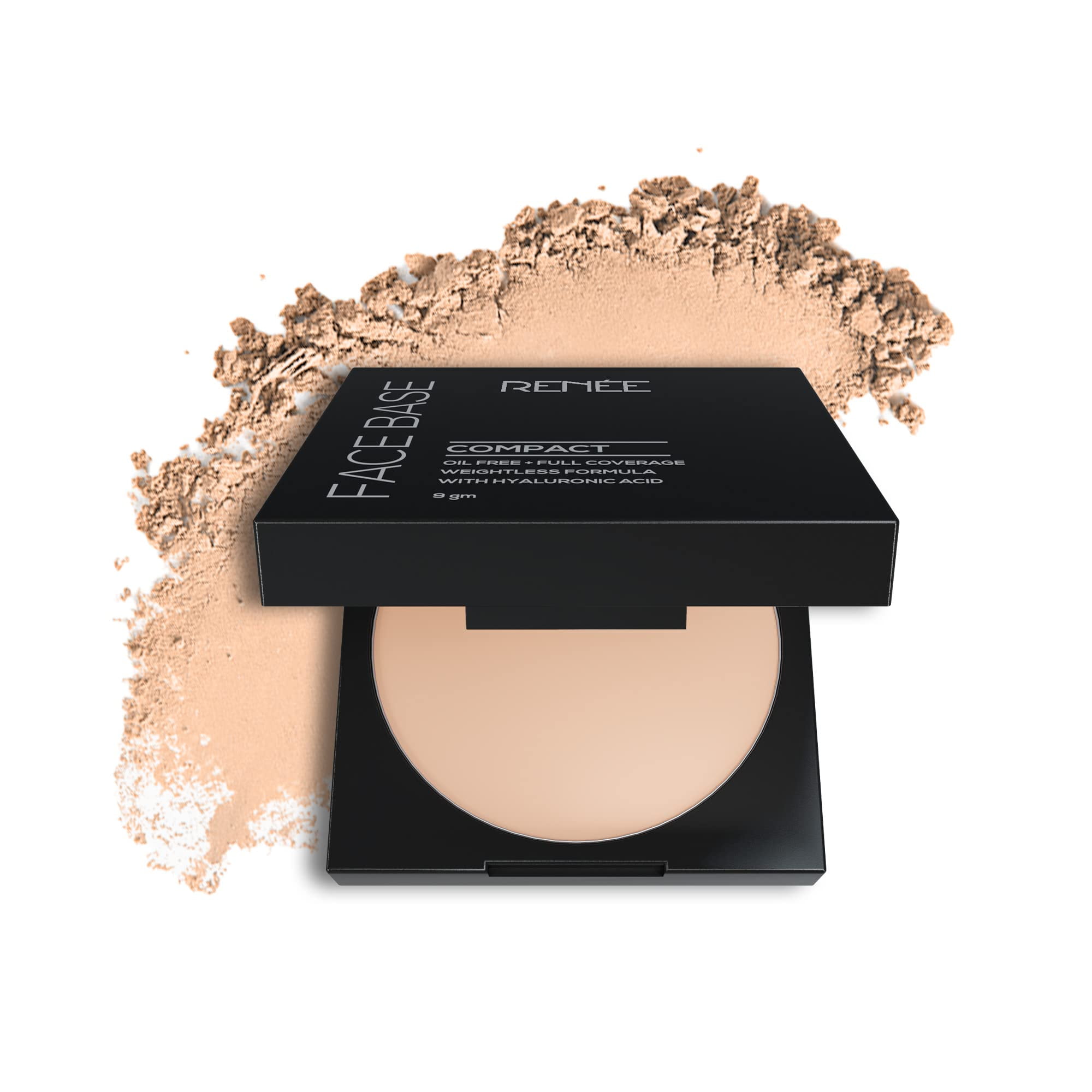 Renee Face Base Compact Powder Macadamia Beige 9Gm| Enriched With ...