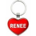 Renee - Names Female Metal Heart Keychain Key Chain Ring, Multiple ...