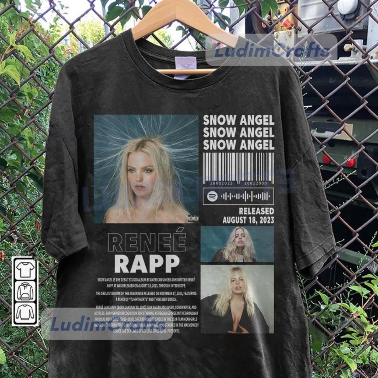 Renee Rapp Music Shirt, Snow Angel Renee Album 90s Tee, Renee Rapp Tour ...