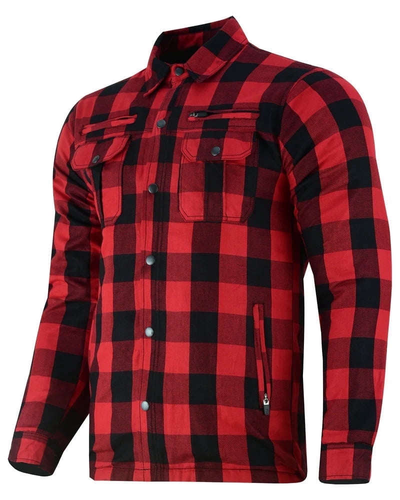 Renegade Classics Men’s Motorcycle Shirt All Season Sporty Armored ...