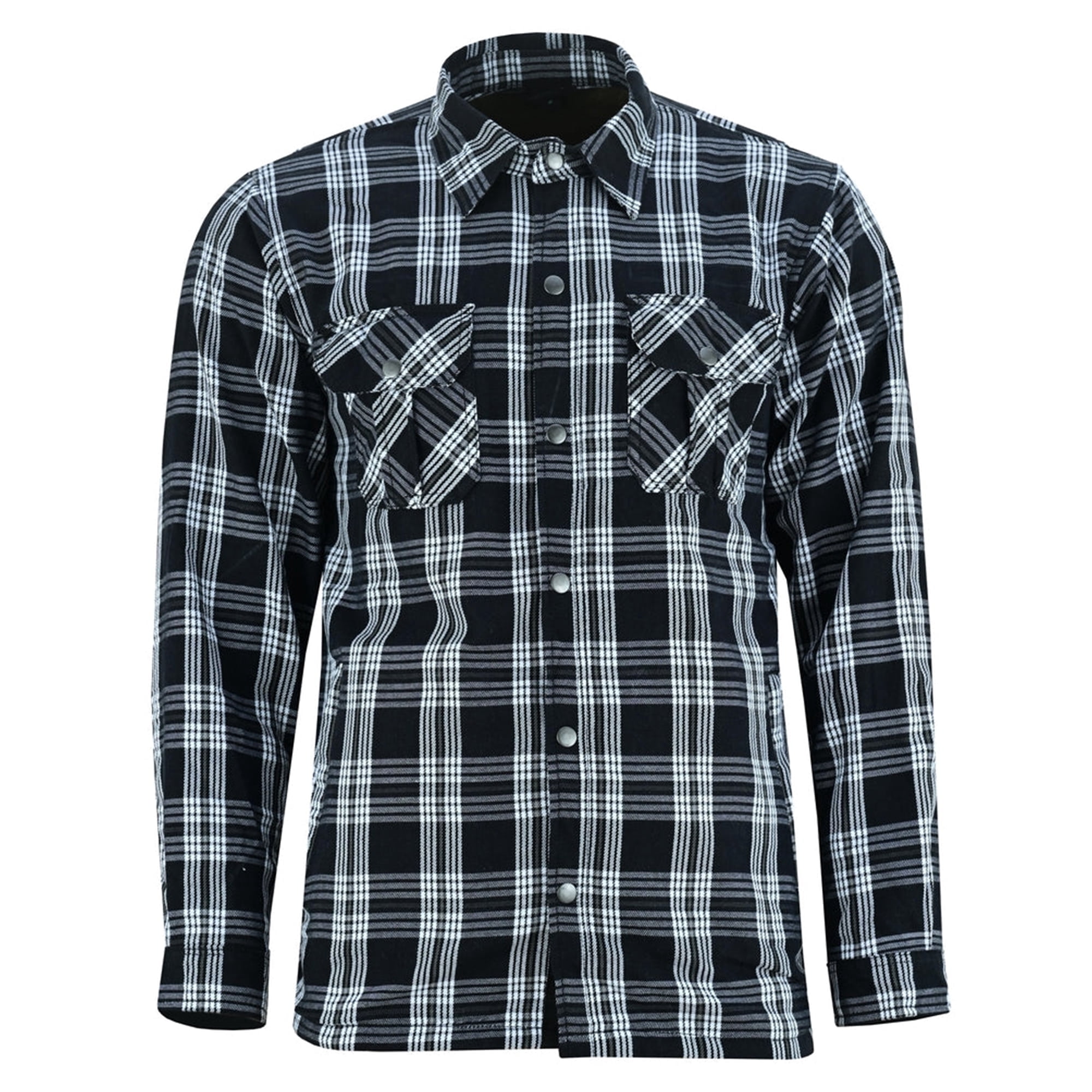 Renegade Flannel Men Motorcycle Plaid Shirt All Season Sporty CE ...