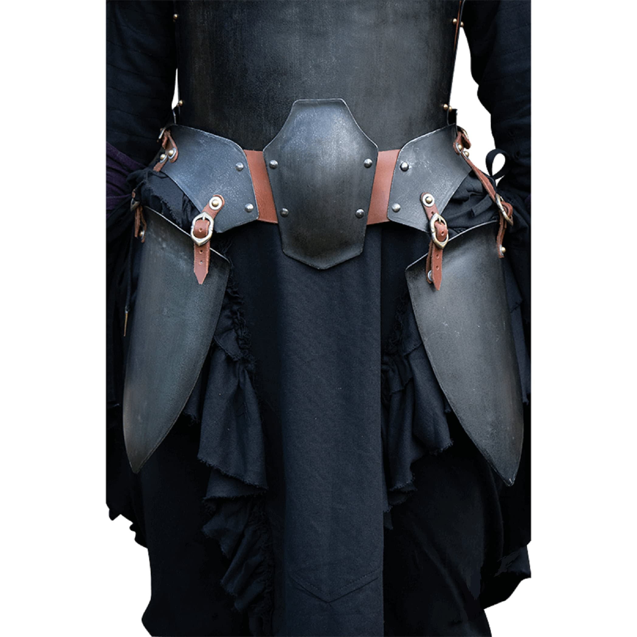 Renegade Tasset Belt Epic Dark Thigh Armor Fantasy Costume - Walmart.com