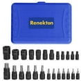 Renekton Master Torx Bit Socket and External Torx Socket Set, S2 and Cr ...