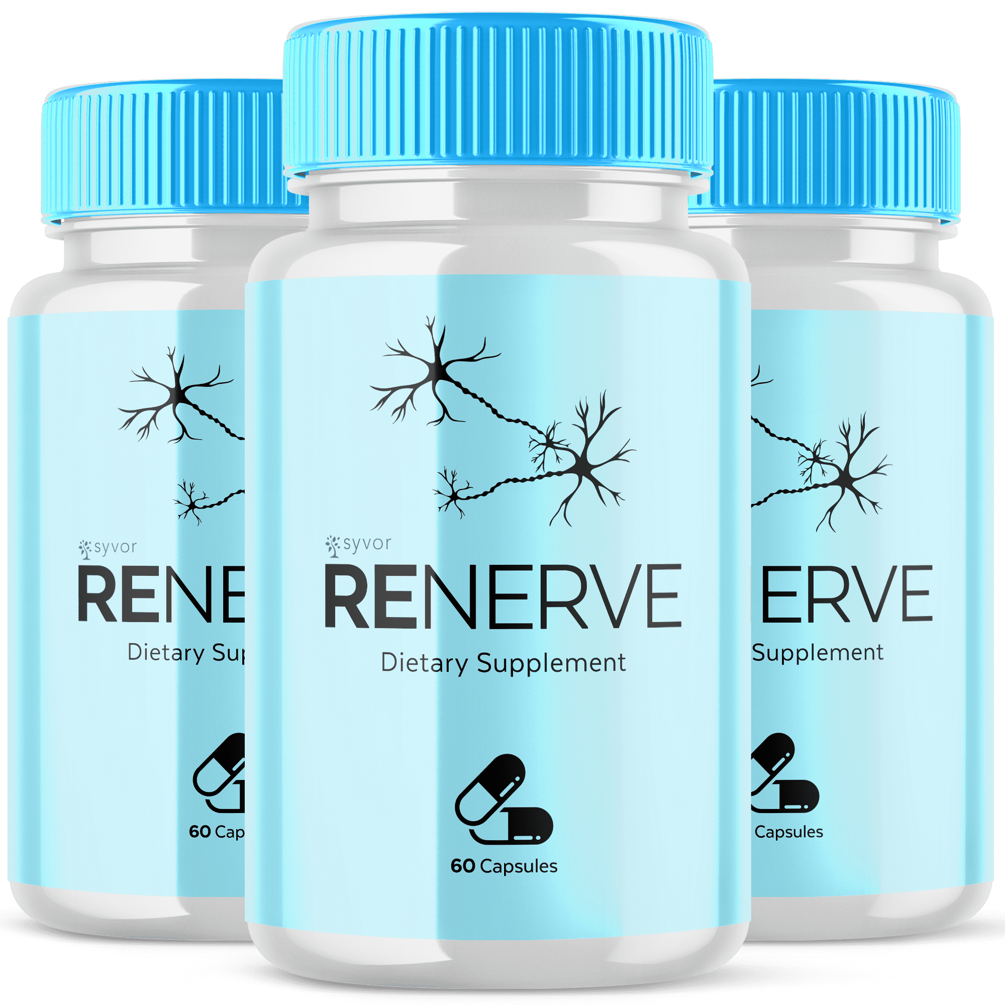 Renerve Advanced Nerve Support Supplement Pills All Natural Ingredients ...