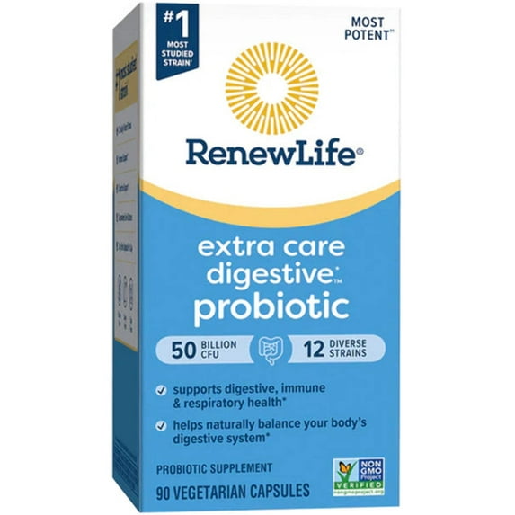 Ultimate Flora Extra Care Probiotic 50 Billion, 90 vcaps for Healthy ...