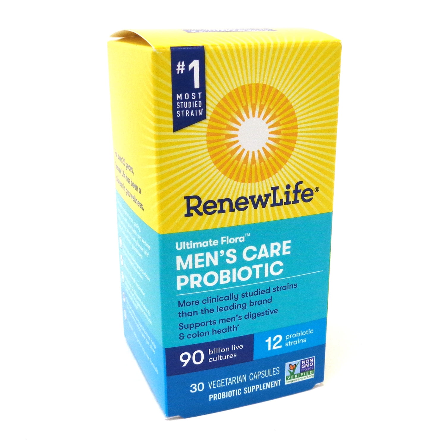 Renew Life Ultimate Flora Men's Care Probiotic 90 Billion- 30 ...