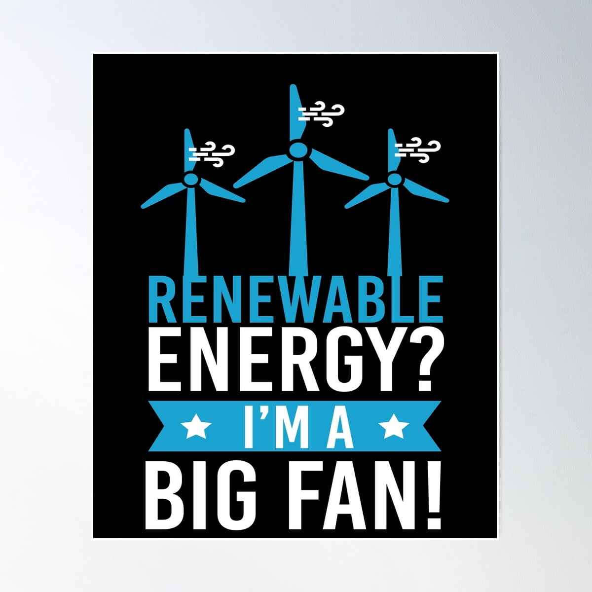 Renewable Energy Wind Power Wind Energy Poster Wall Art, Modern Wall ...