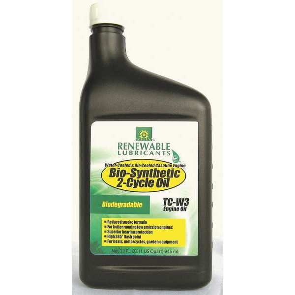 Renewable Lubricants 2-Cycle Engine Oil,Bio-Synthetic,1qt 85201 ...