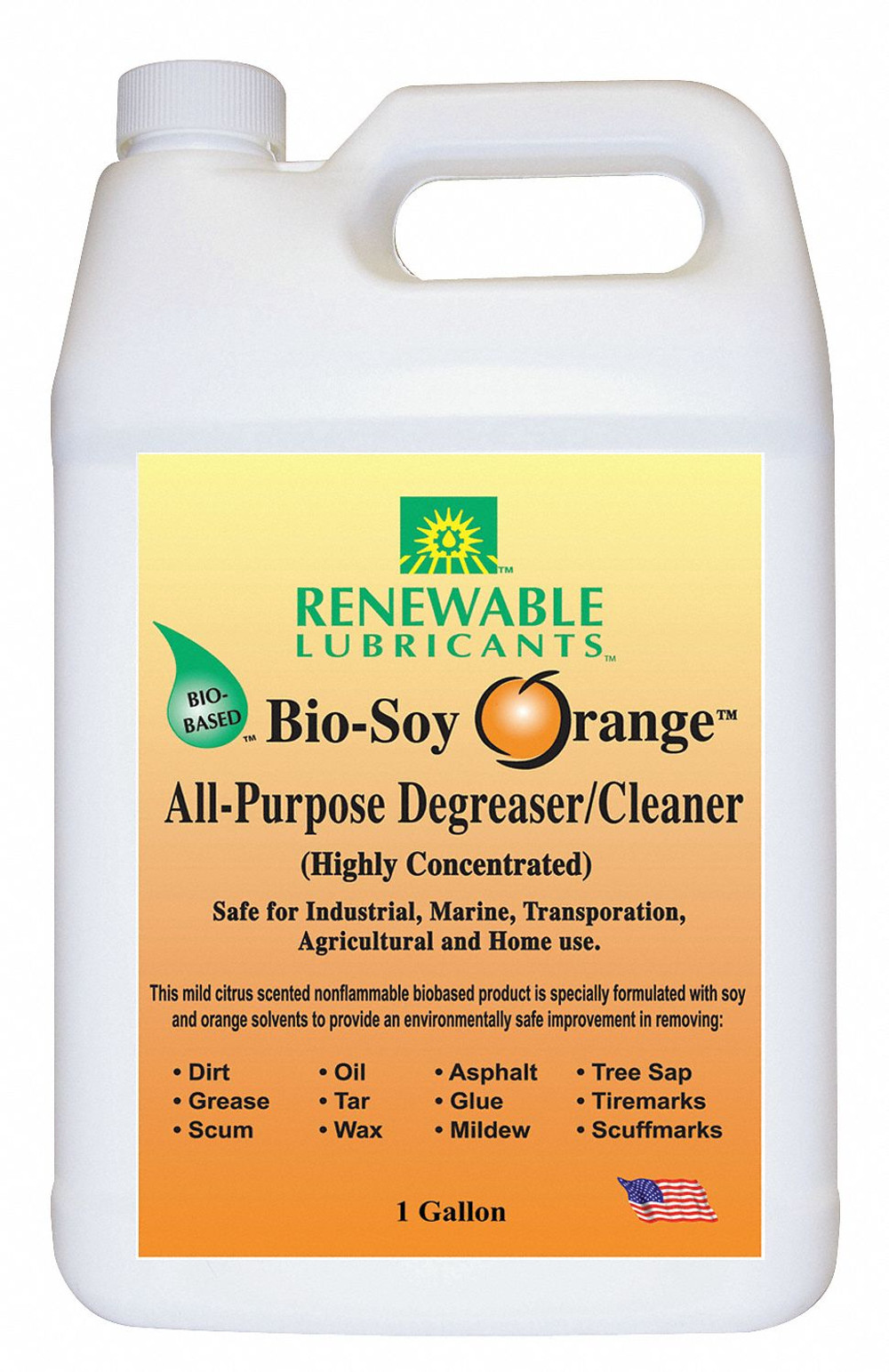 Renewable Lubricants Cleaner-Degreaser,Unscented,1 gal,Jug 86643 86643 ...