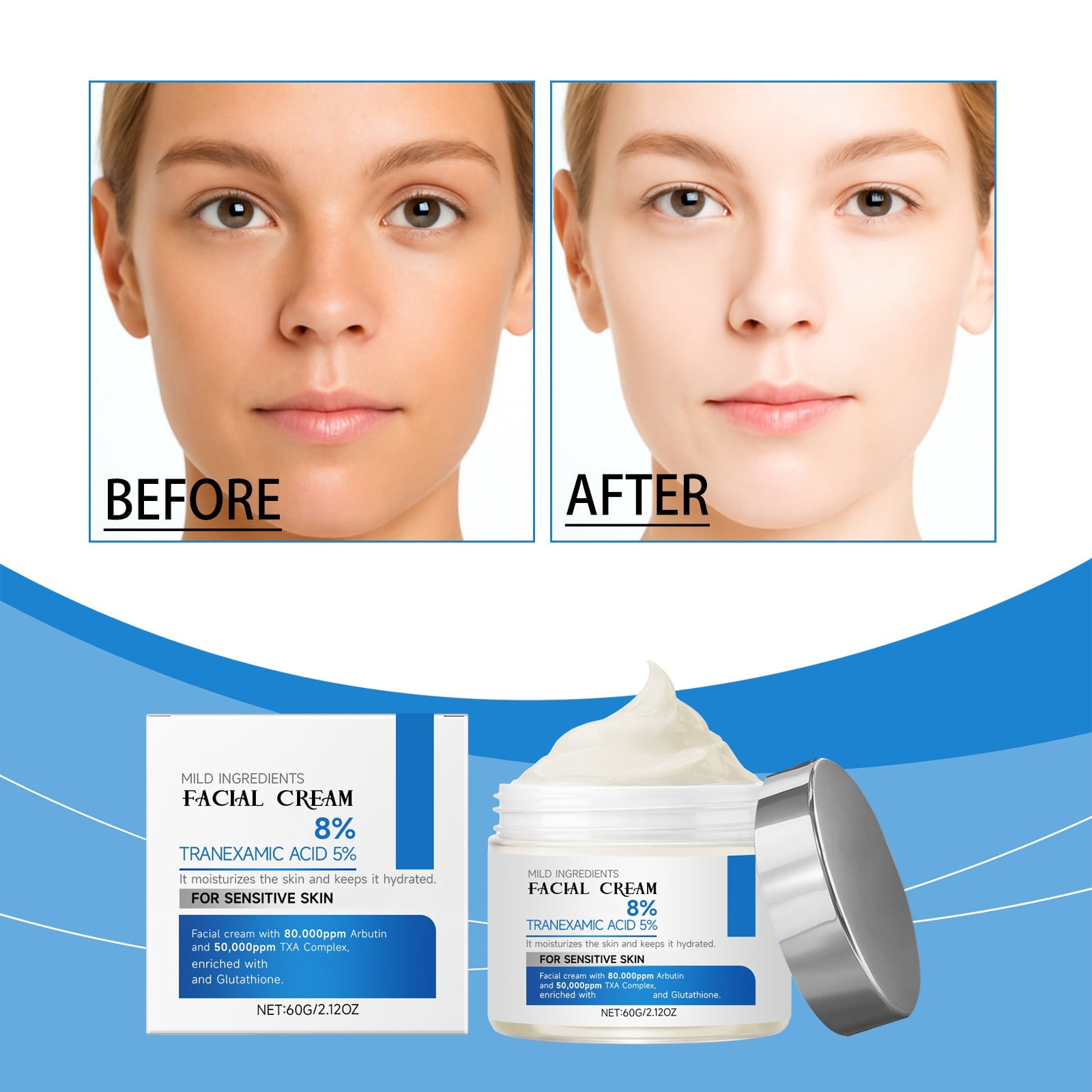 Renewing Brightening Face Cream 60g, Evens Skin Tone & Adds Radiance ...