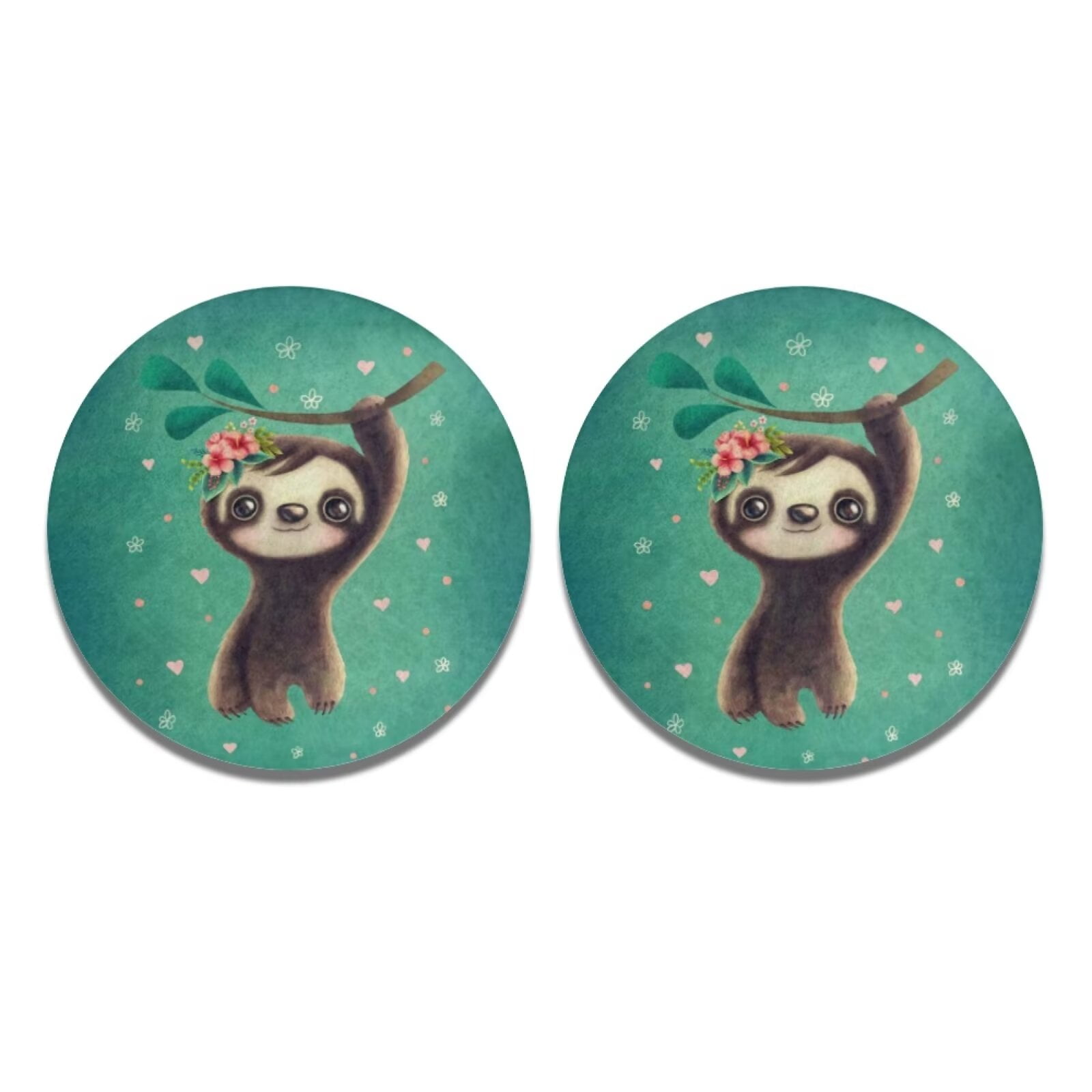 Renewold 2 PCS Durable Car Coaster Decor Vehicle Cupholder Coasters ...