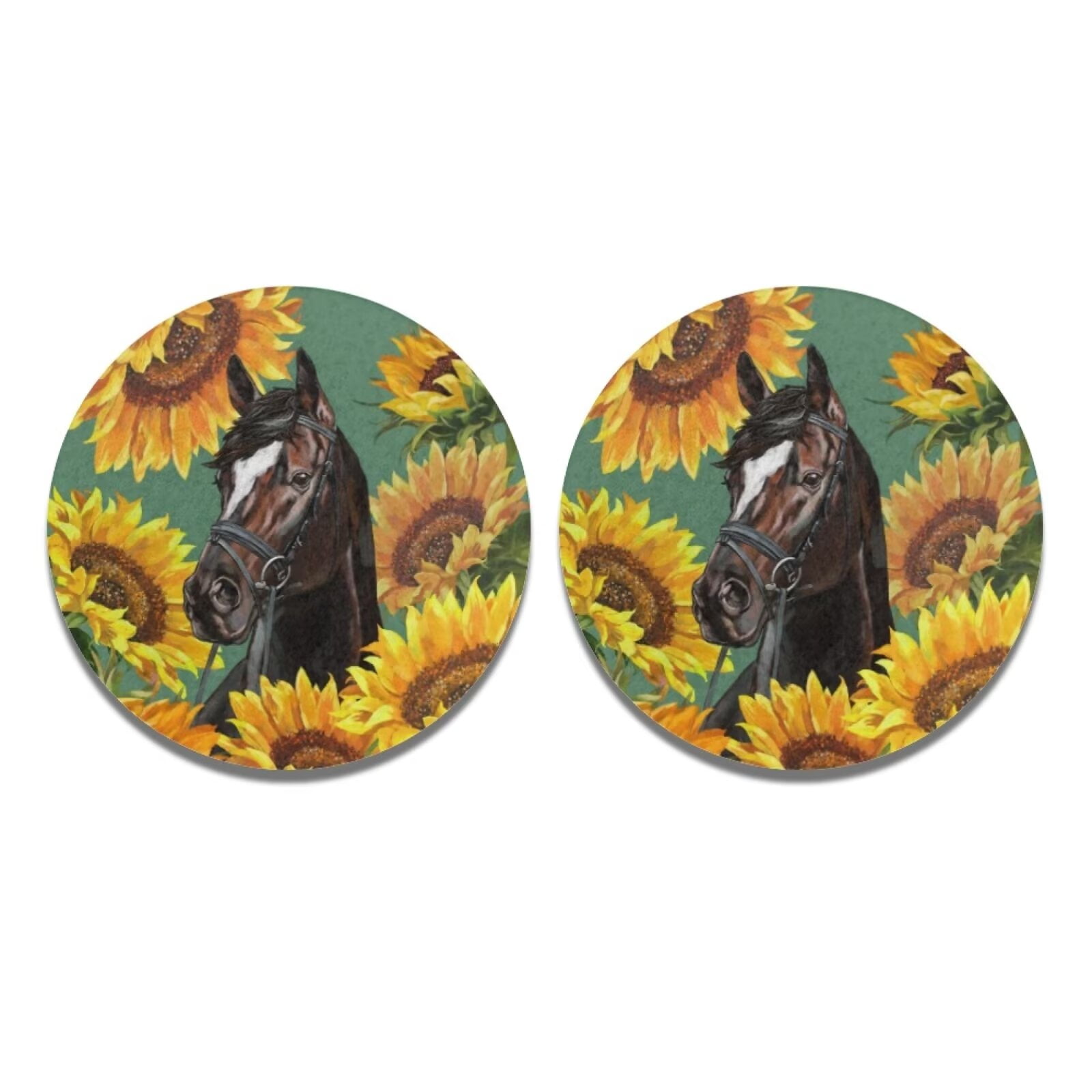 Renewold 2 Pack Car Coasters for Drinks Absorbent Cup Holders Table ...