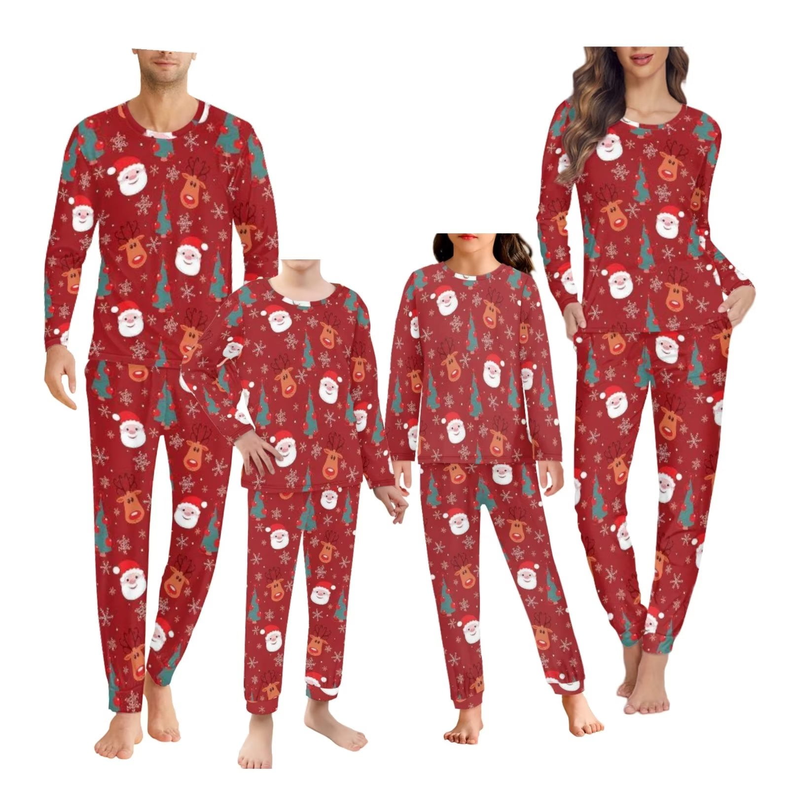 Renewold 2 Packs Matching Holiday Pajamas for Family Christmas Theme ...