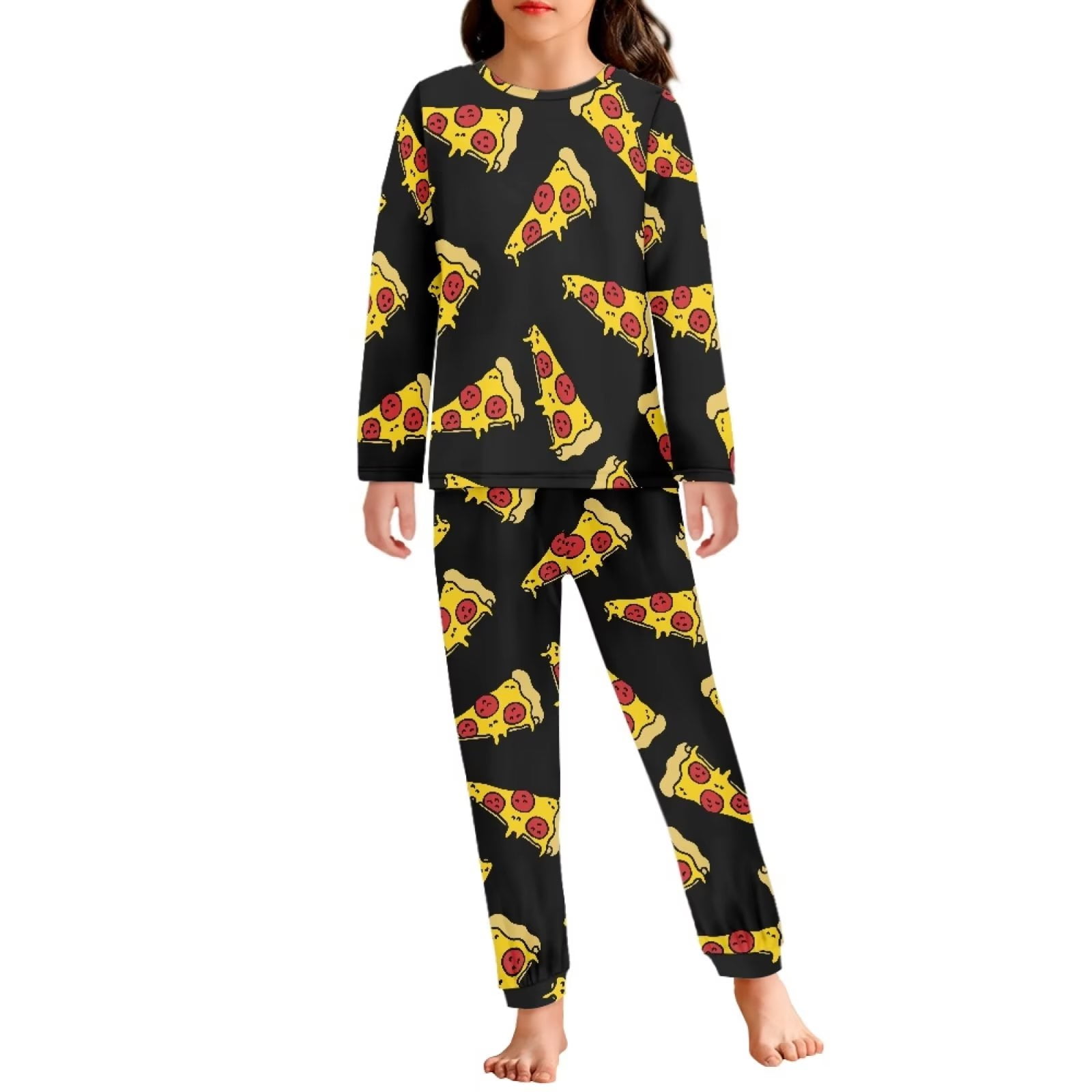Renewold 2 Packs Pizza Graphic Pajamas Top & Pants Matching Set 13-14Y ...