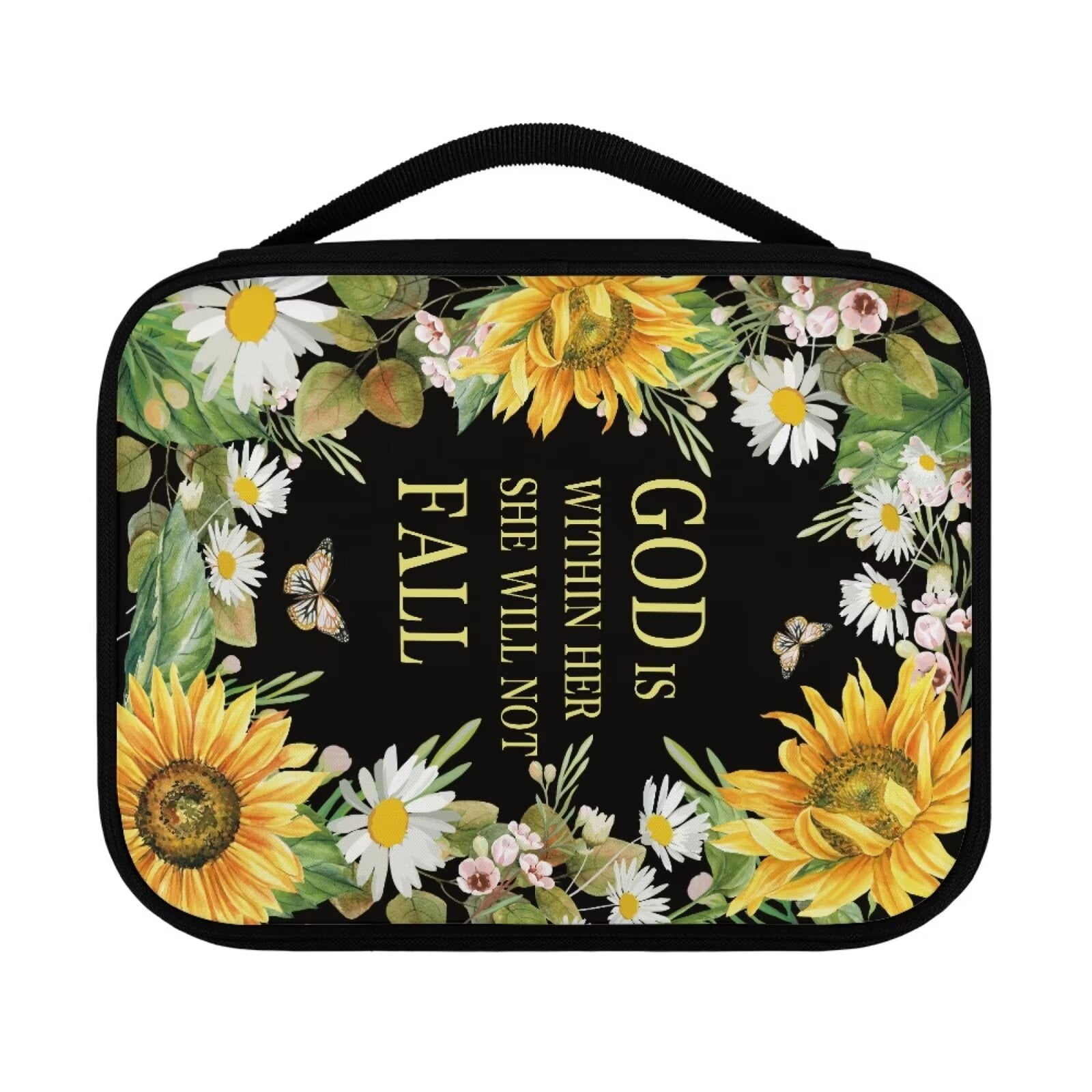Renewold Aesthetic Bible Carrying Case for Teen Girls Sunflower Daisy ...