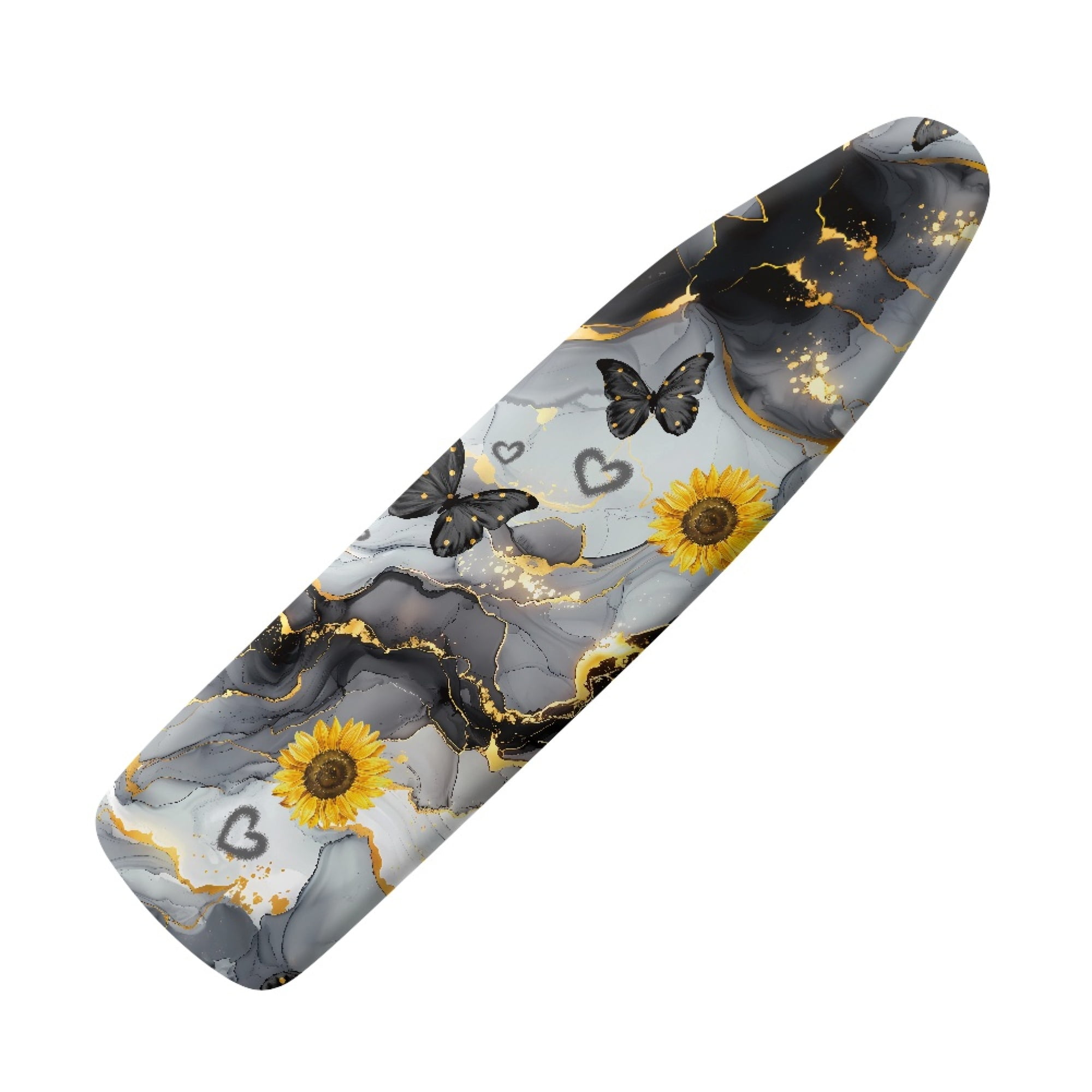 Renewold Black Marble Print Ironing Board Pad Hook and Loop Fastener ...