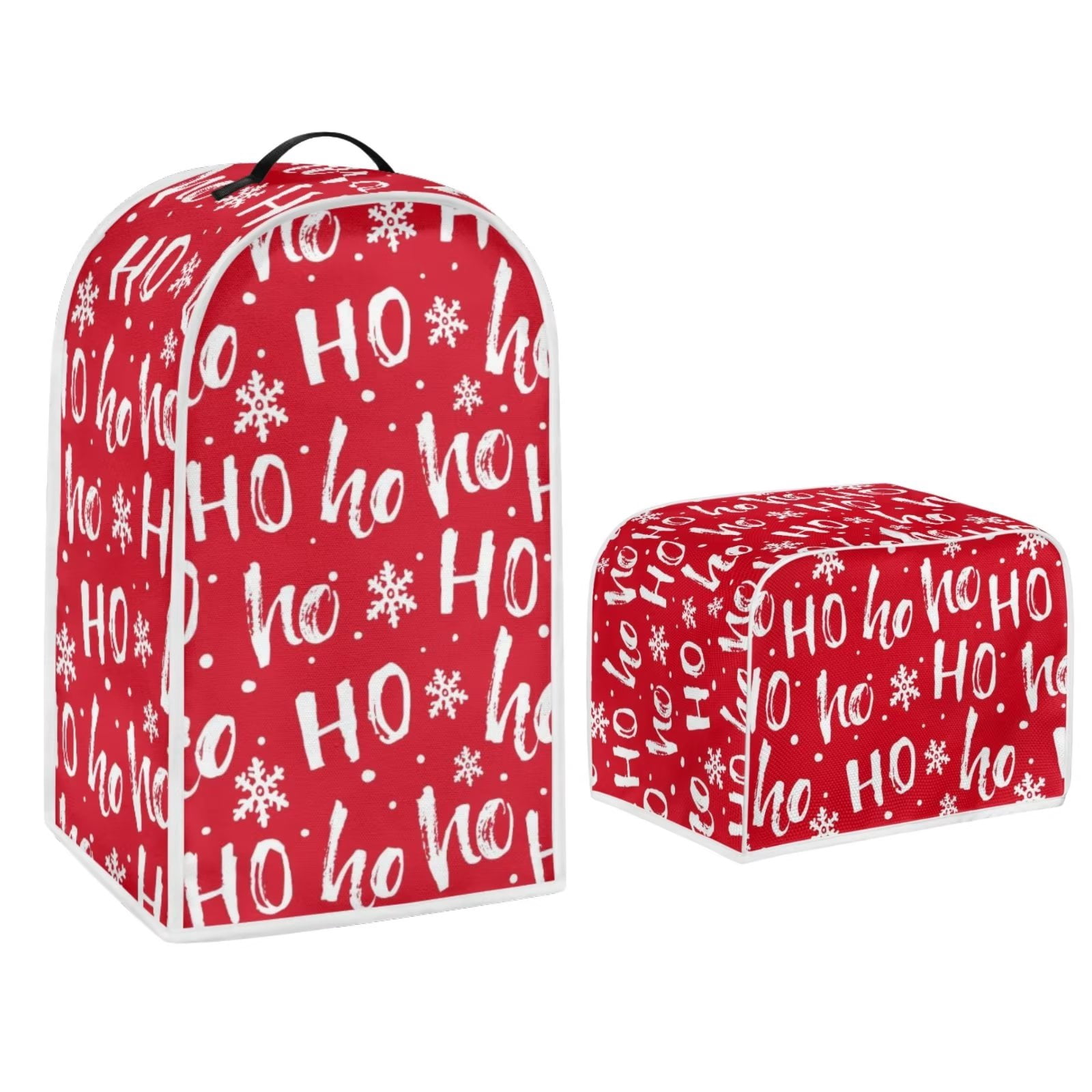 Renewold Blender Covers 2 Slice Toaster Cover HO-HO-HO Snowflake Wide ...