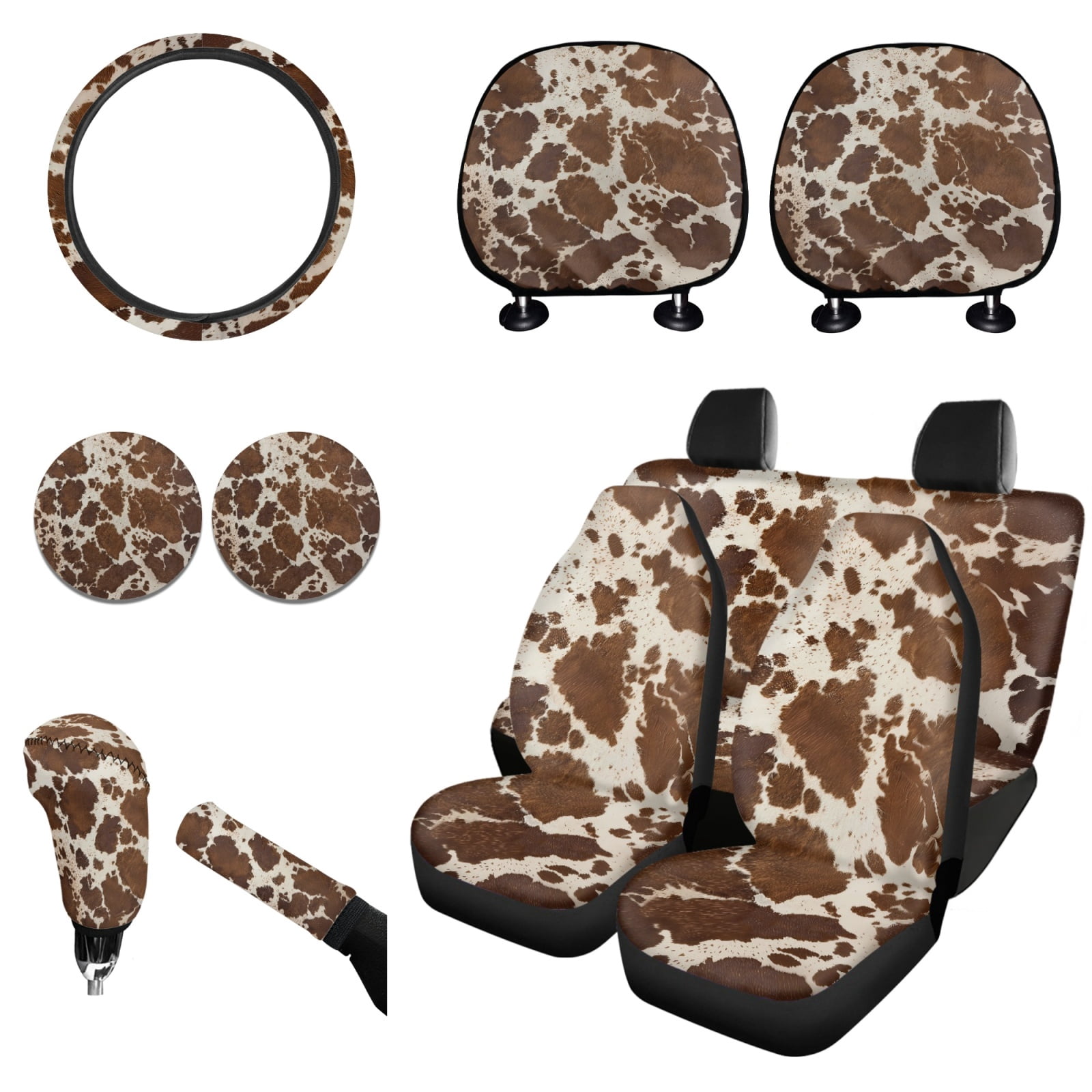 Renewold Bohemian Flower Butterfly Car Seat Cover Full Set 11 Pieces ...