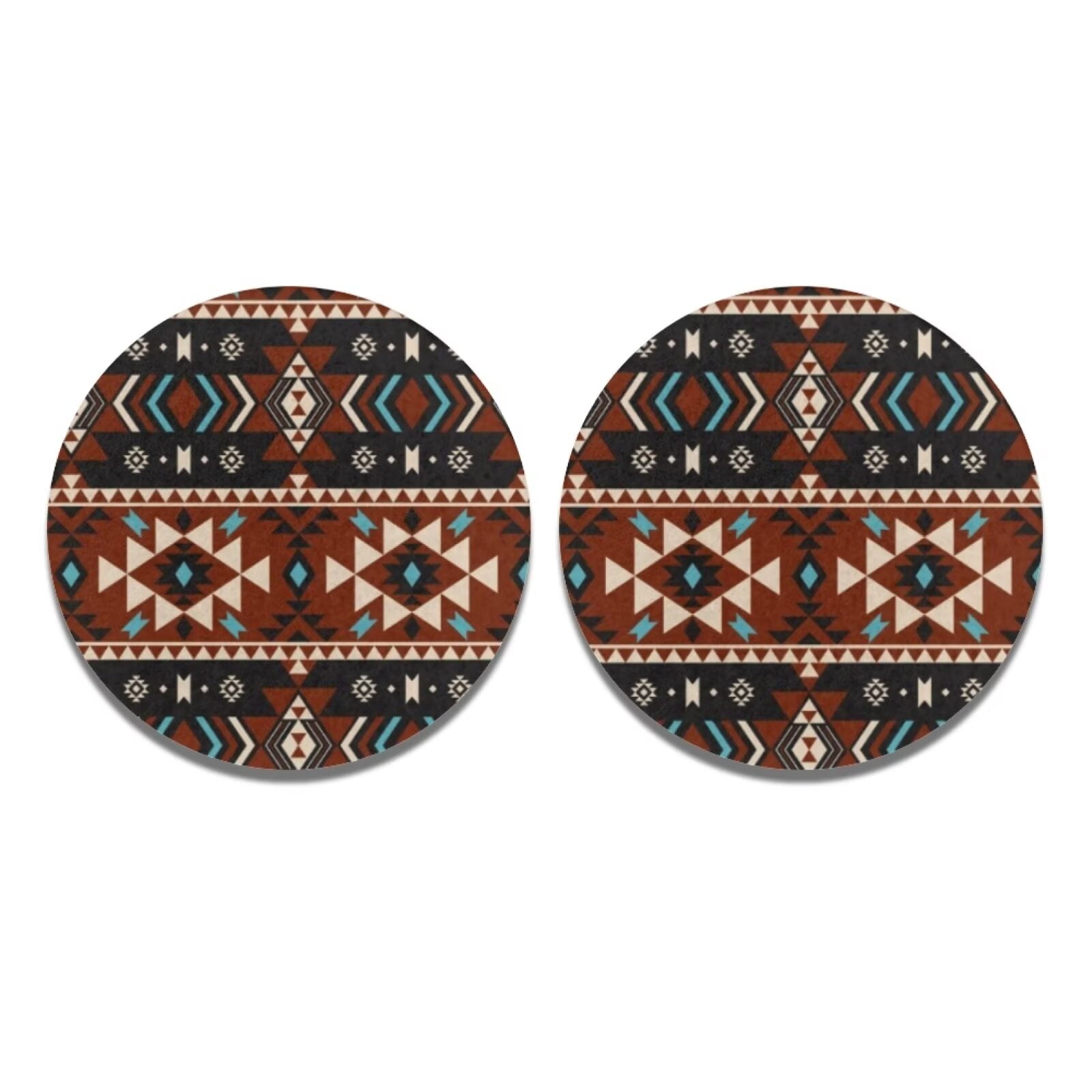 Renewold Brown Van Truck Round Coasters Accessory Set of 2 Pack Car ...