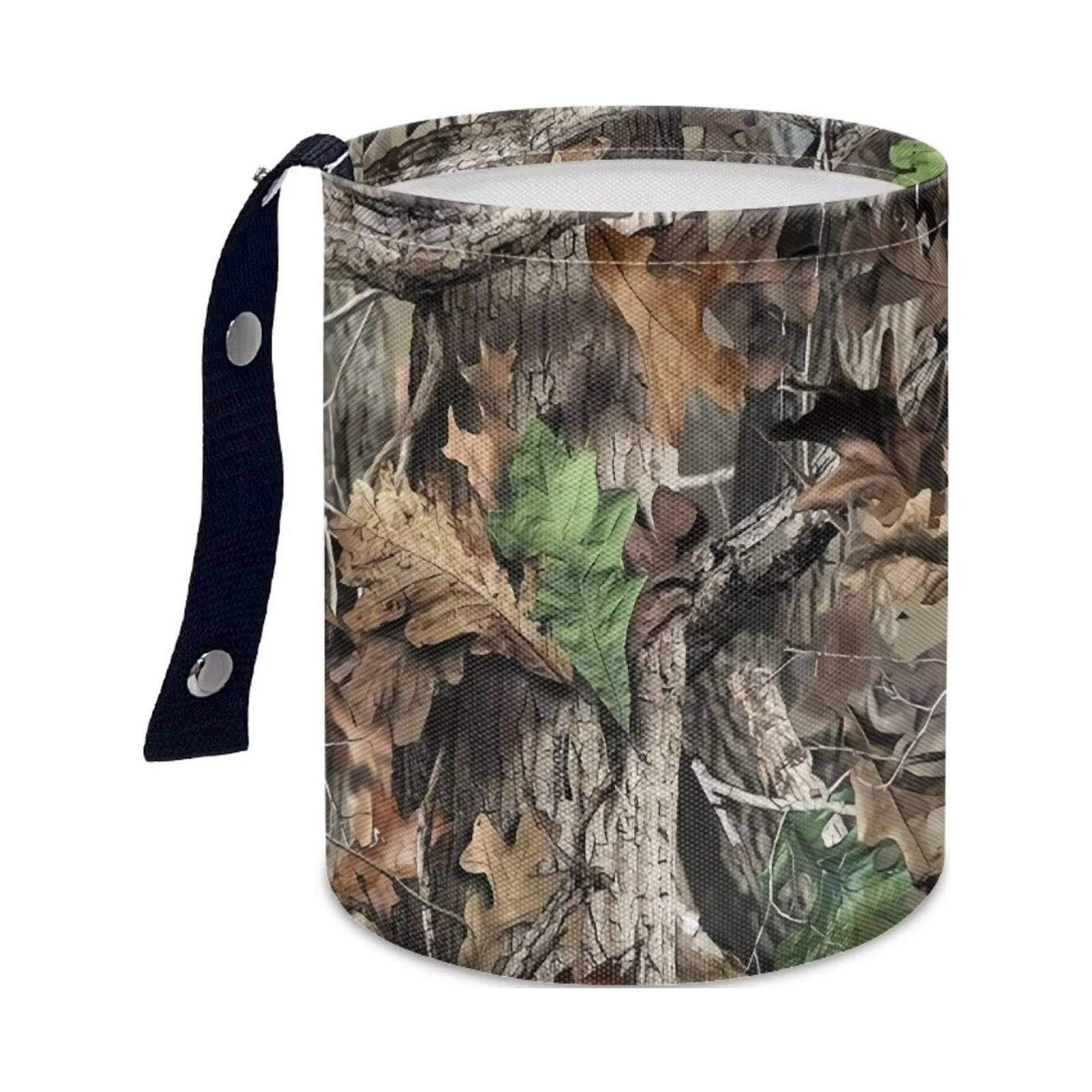 Renewold Camo Hunting Wood Car Trash Can for Back Seat Floor Foldable ...