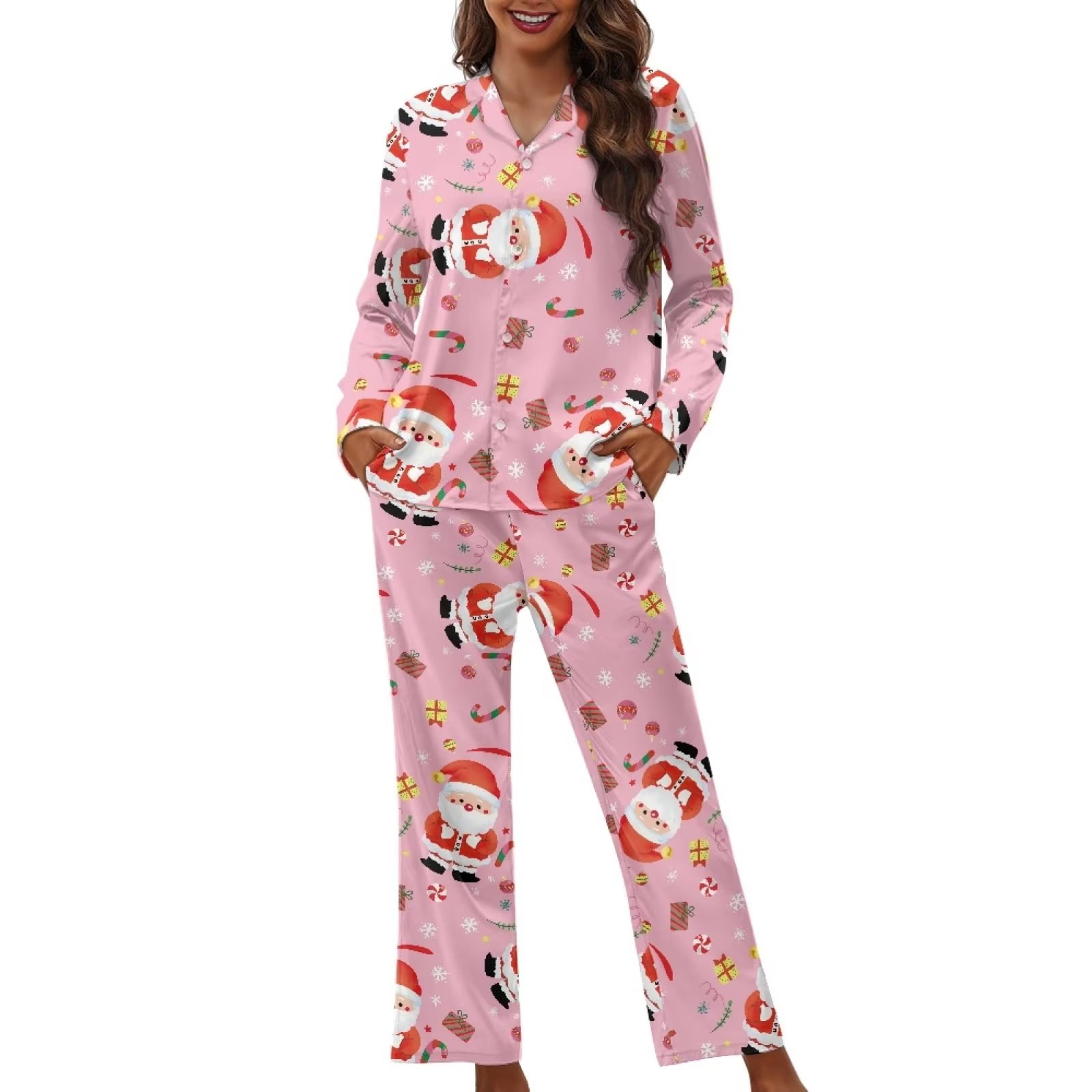 Renewold Christmas Pink Clothing Nightwear Pants Bottom Set of 2 ...