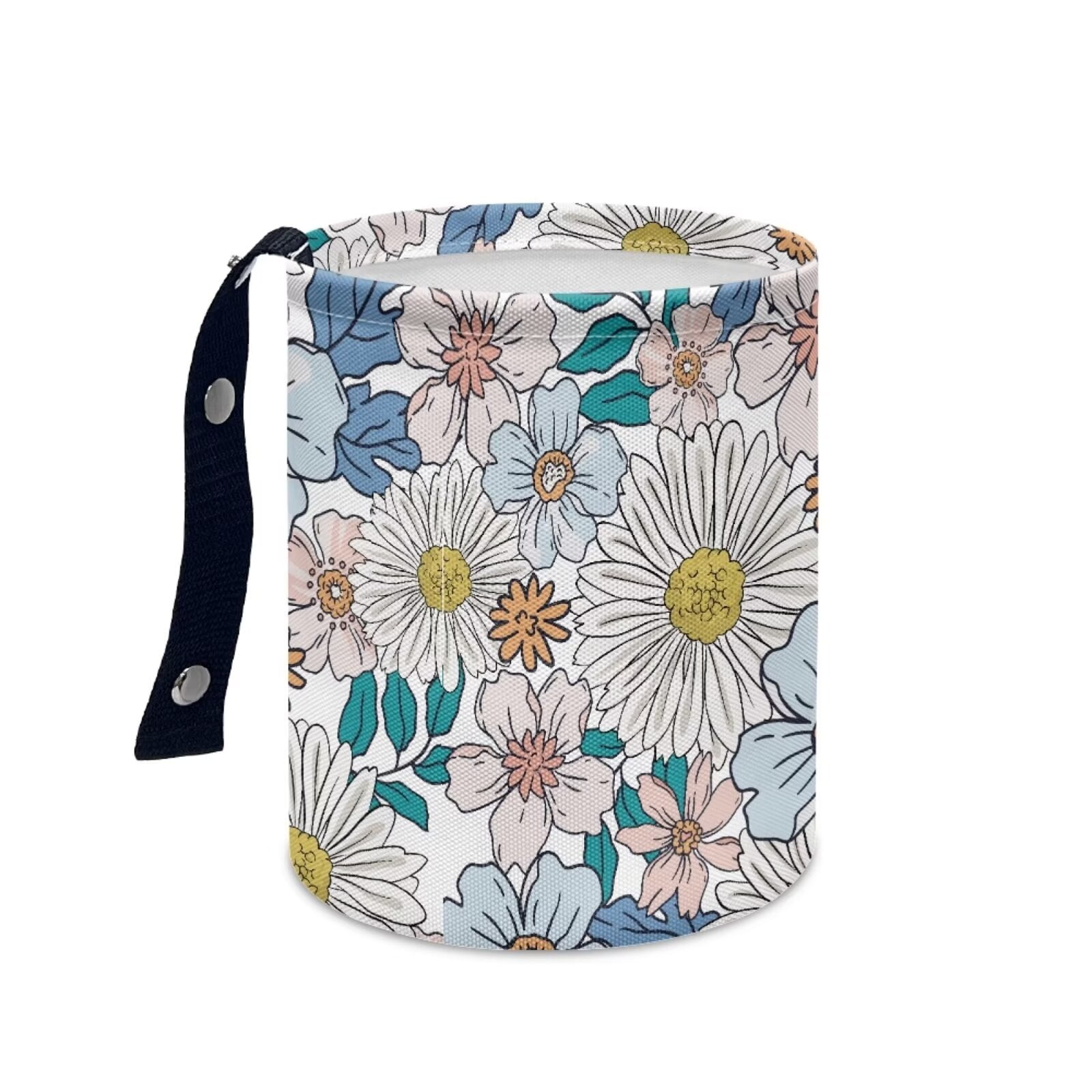 Renewold Collapsible Car Garbage Cans Daisy Flower Garbage Storage Box ...