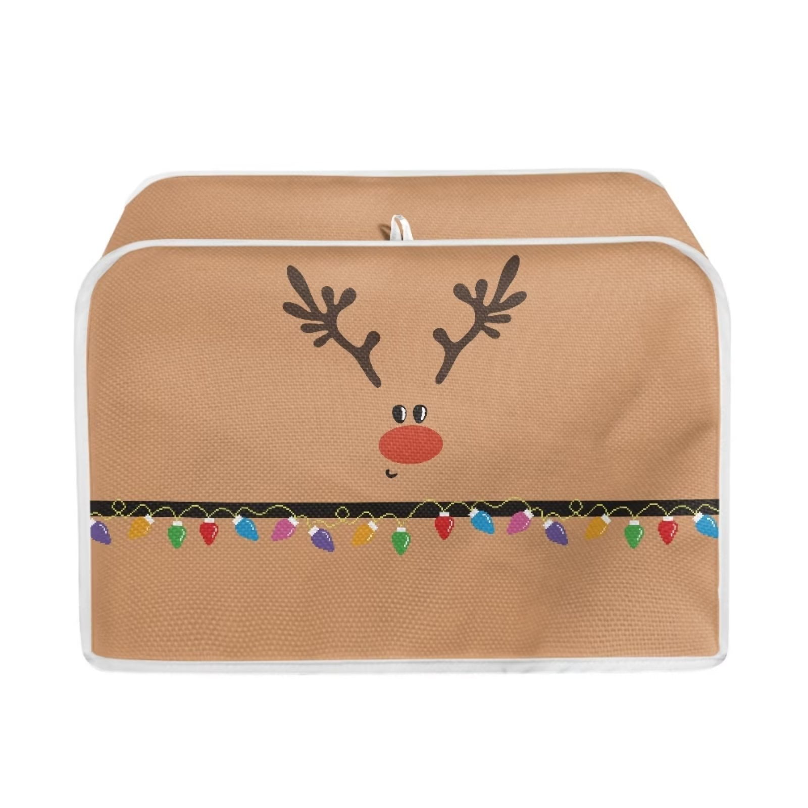 Renewold Colorful Lights Toaster Cover for Home Christmas Deer Wide ...