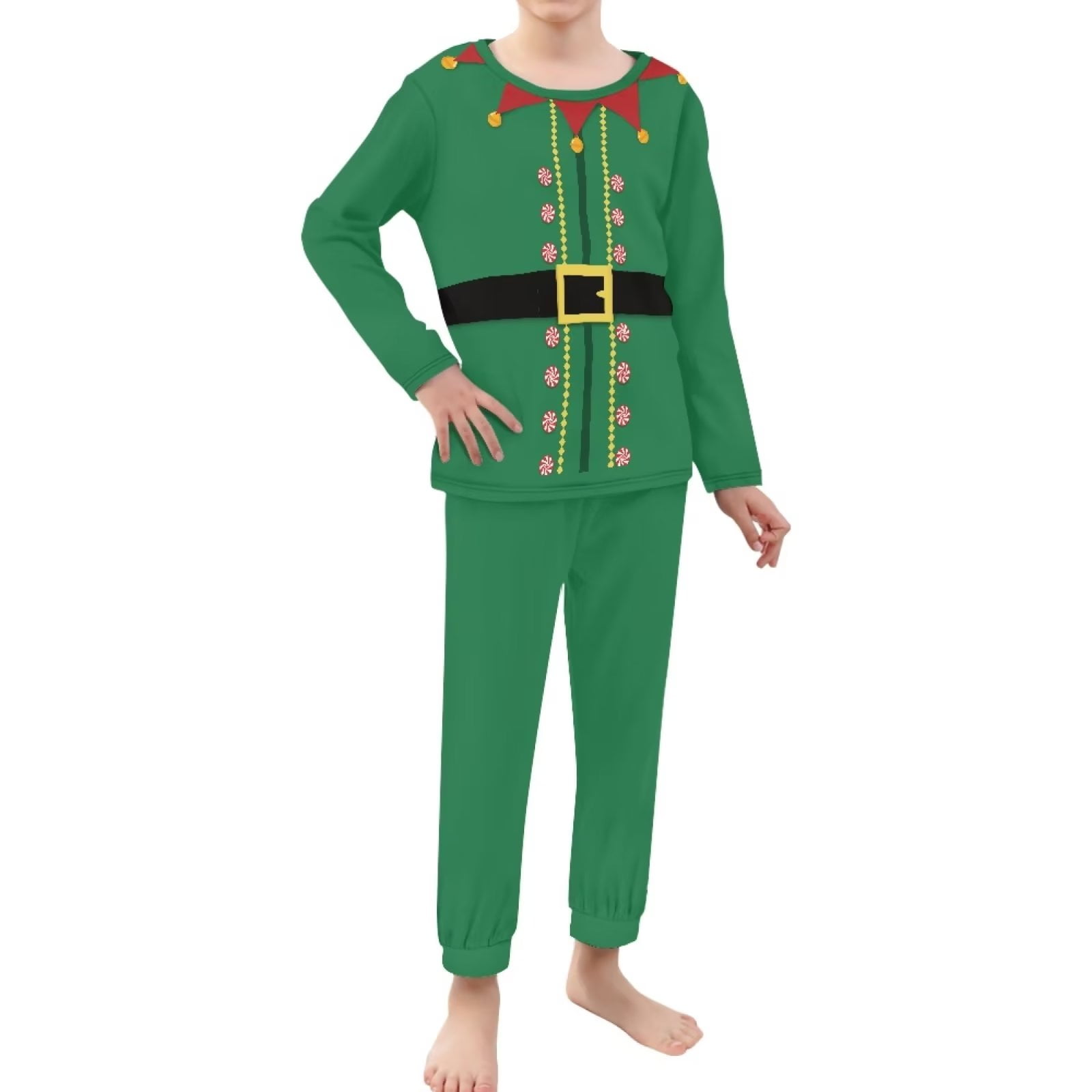 Renewold Comfy Pajamas Set for 15-16 Years Old Girls Boys Christmas Elf ...