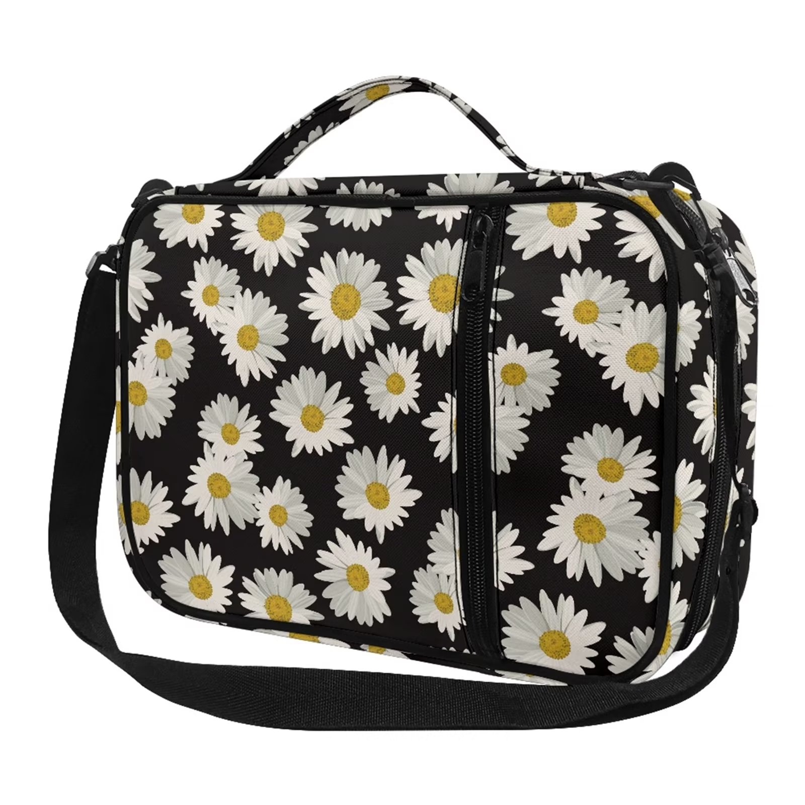 Renewold Daisy Bible Case for Women with Shoulder Strap Dirt-Resistant Crossbody Bible Bag Large ...