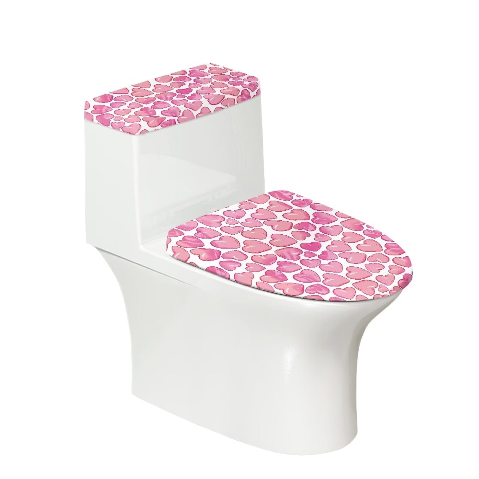 Renewold Durable Toilet Lid Covers Set for Bathroom Valentine's Day ...
