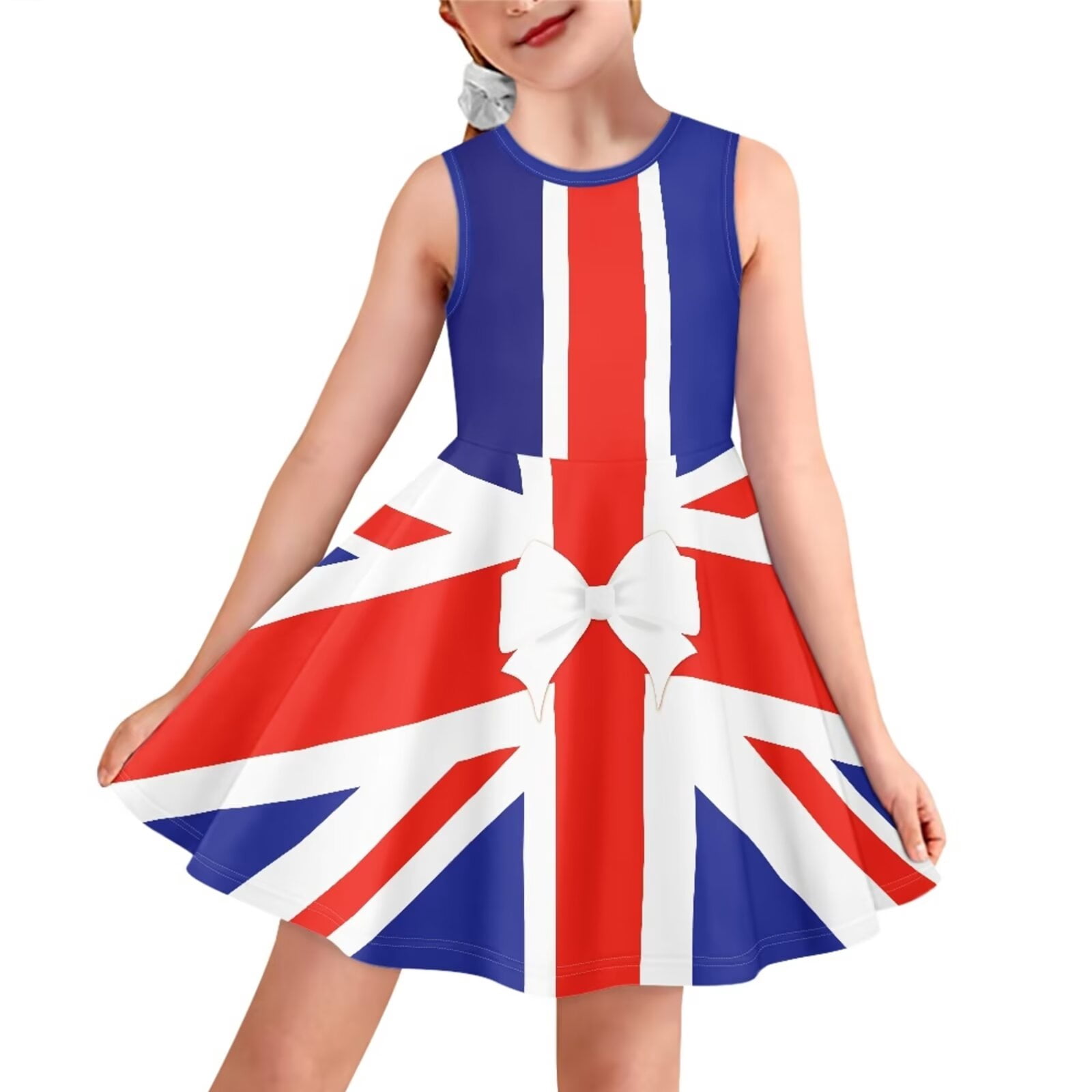 Renewold England Flag Sleeveless Skater Dress for Teens Girls Travel ...