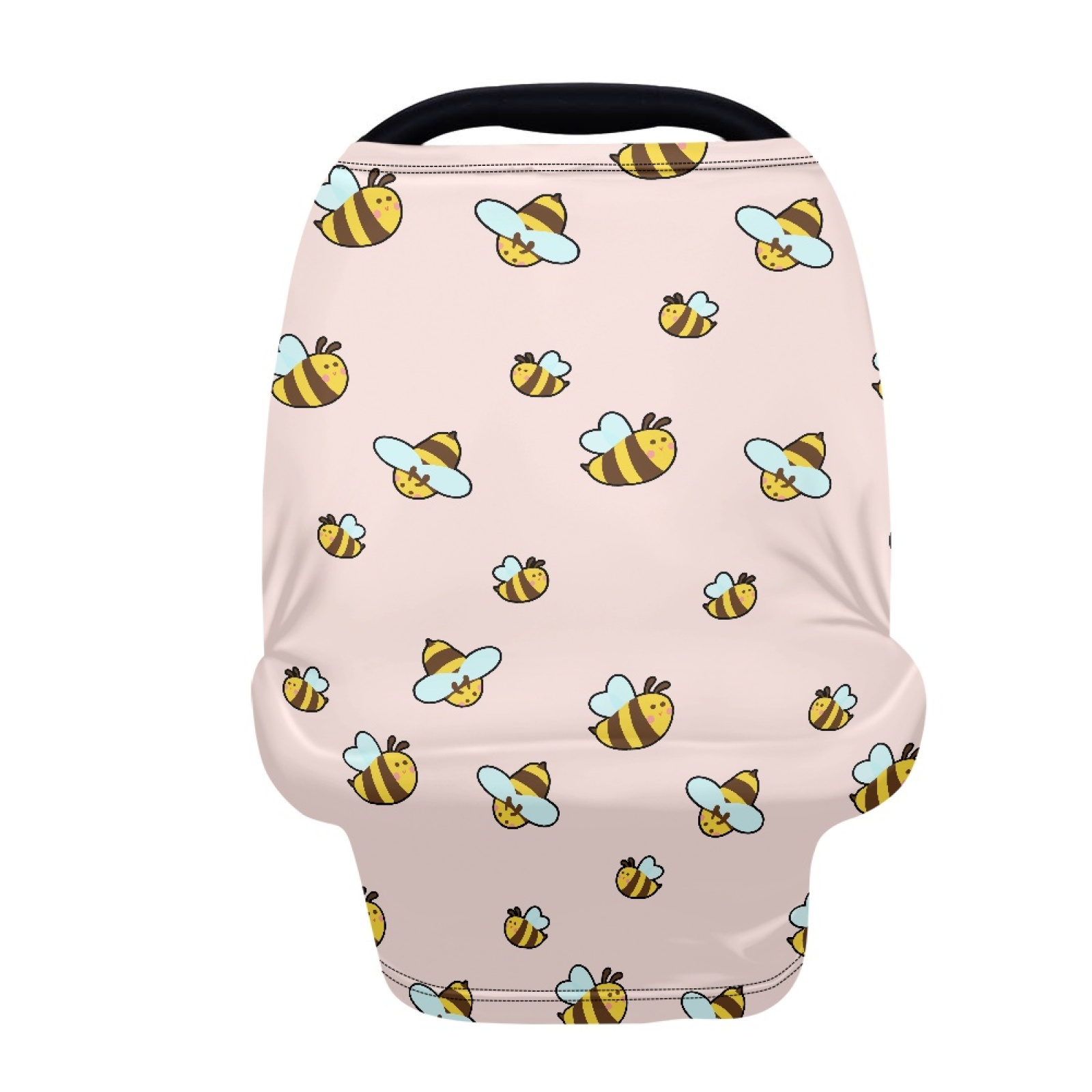 Renewold FCute Bee Print Pink Infant Car Seat Cover Adorable Stretchy ...