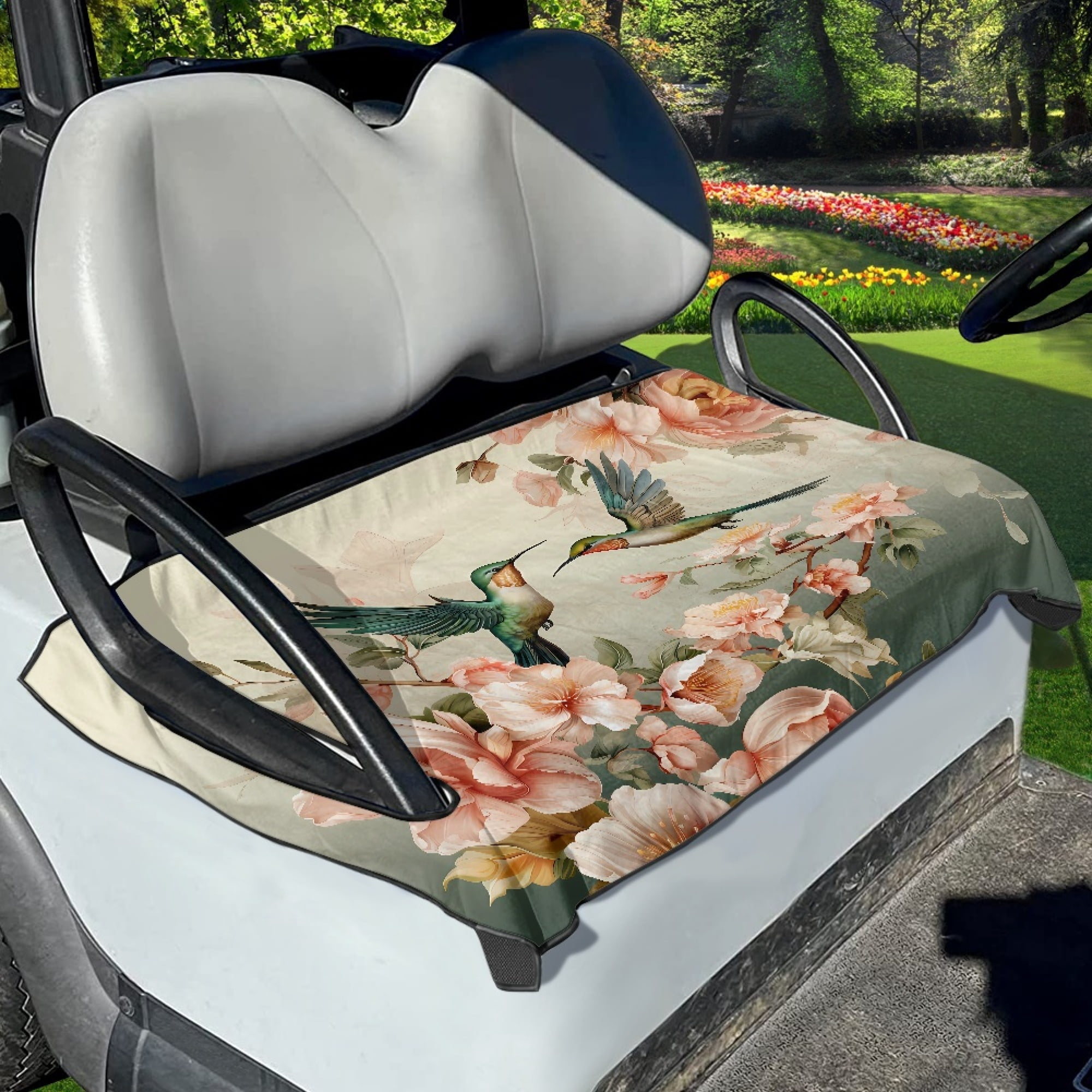Renewold Golf Cart Seat Cover Soft Golf Cart Seat Towel Blanket Fits ...