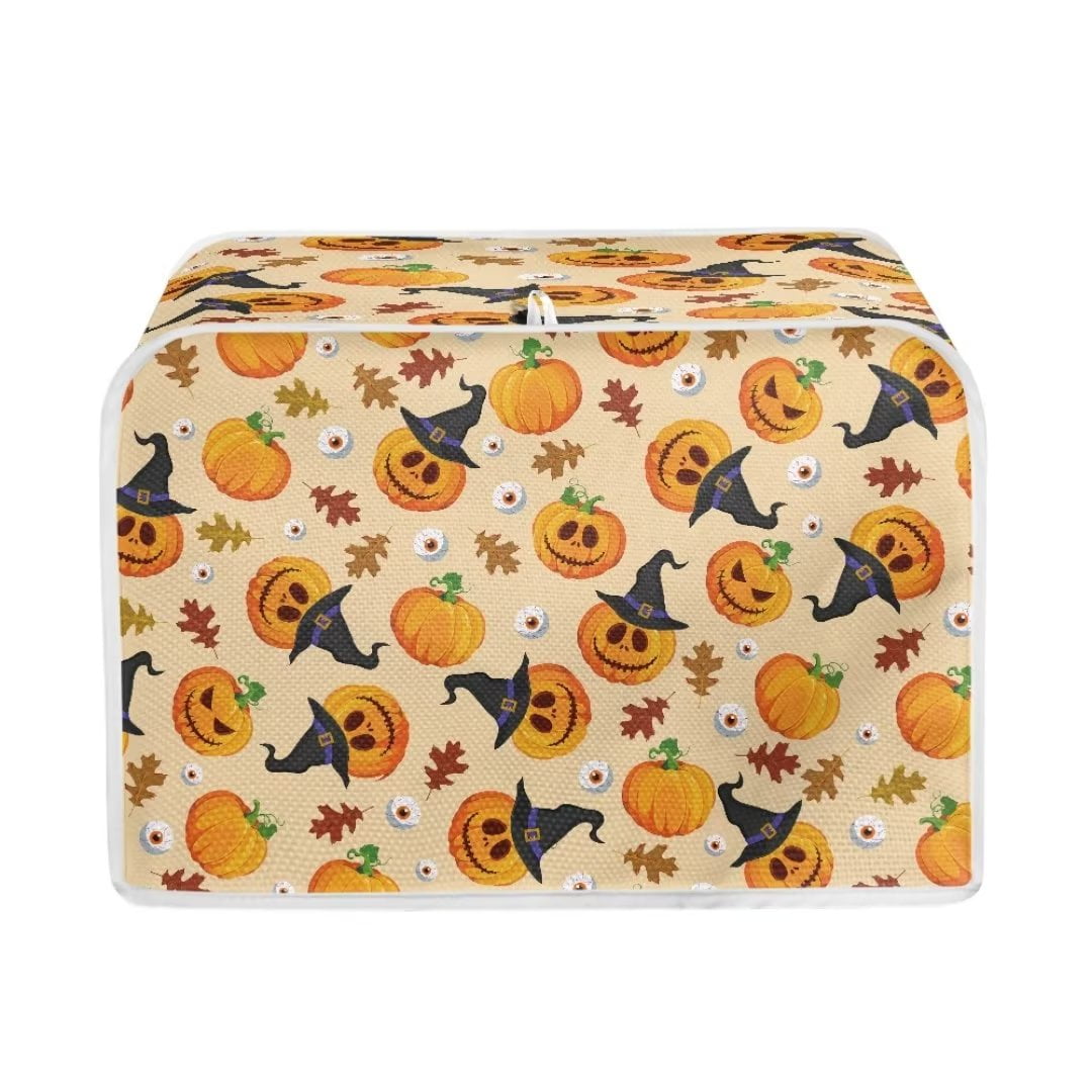 Renewold Halloween 2 Slice Toaster Cover Witch Pumpkin Decorative ...