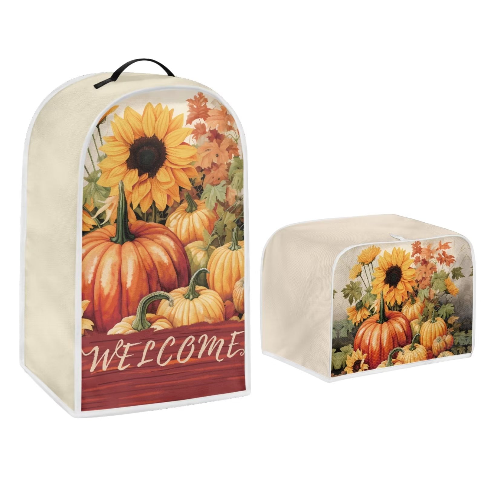 Renewold Harvest Fall Blender Cover 4 Slice Toaster Cover Set ...