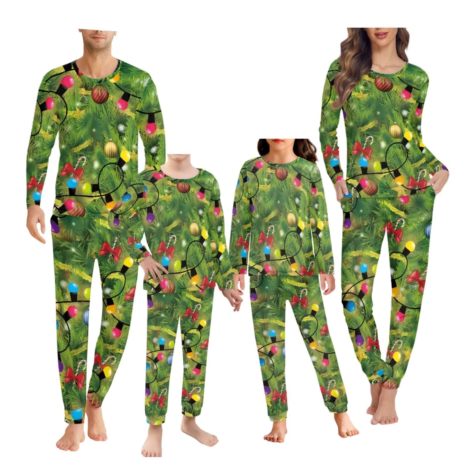 Renewold Holiday Family Matching Pajama Sets Christmas Long Sleeve ...