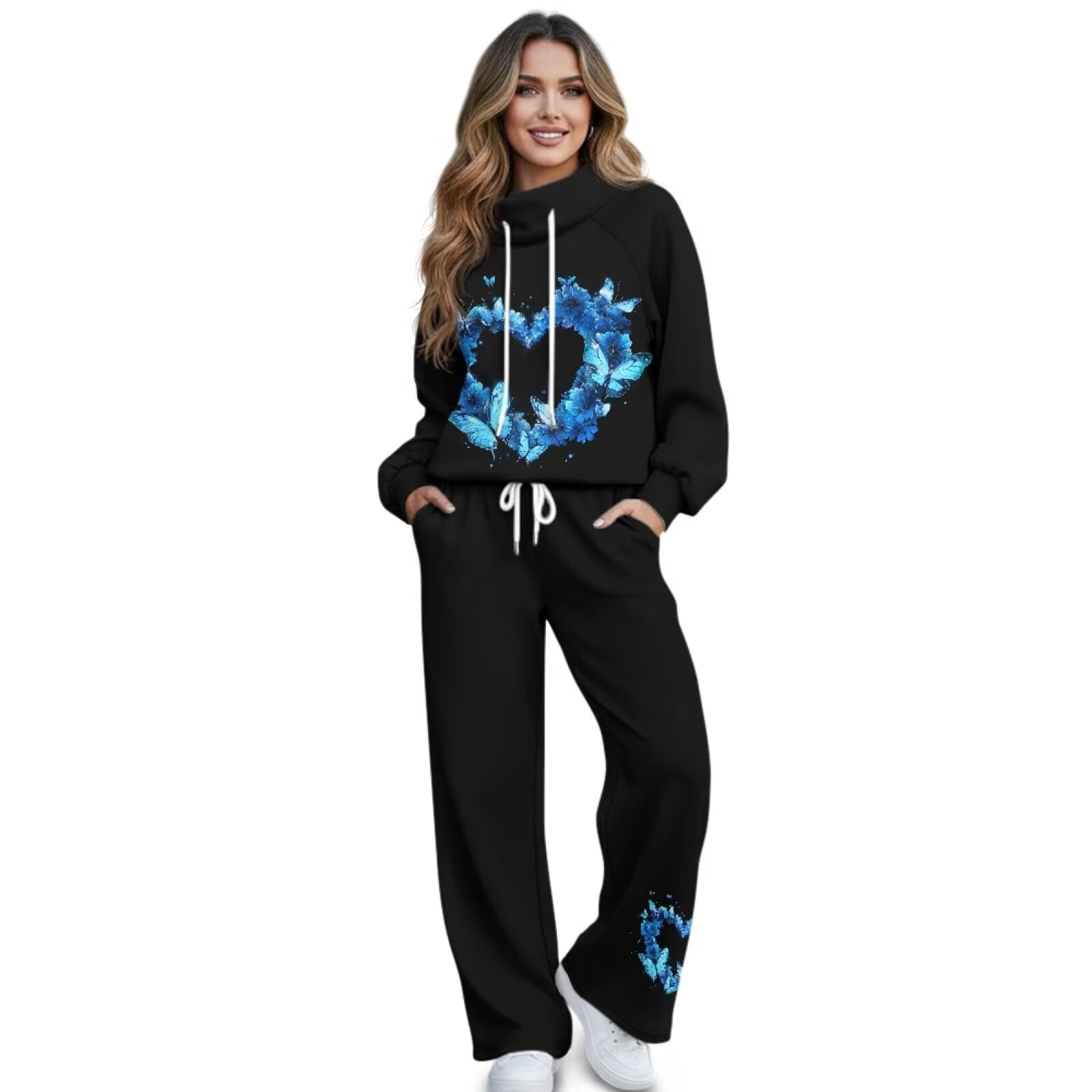 Renewold Holiday Outfits Tracksuits Women 2 Piece Outfit Jogging Suit ...