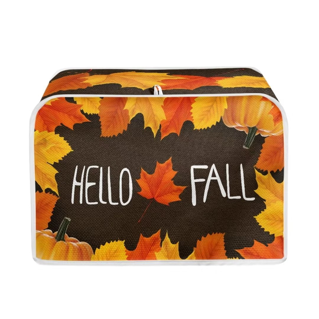 Renewold Maple Leaves Toaster Cover 2 Slice Wide Slot Bread Maker Cover ...