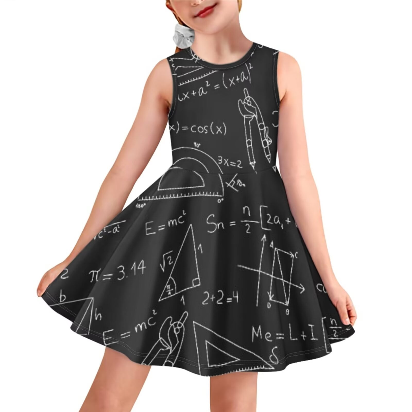 Renewold Math Theme Summer Dresses for Teens Outdoor Activities ...