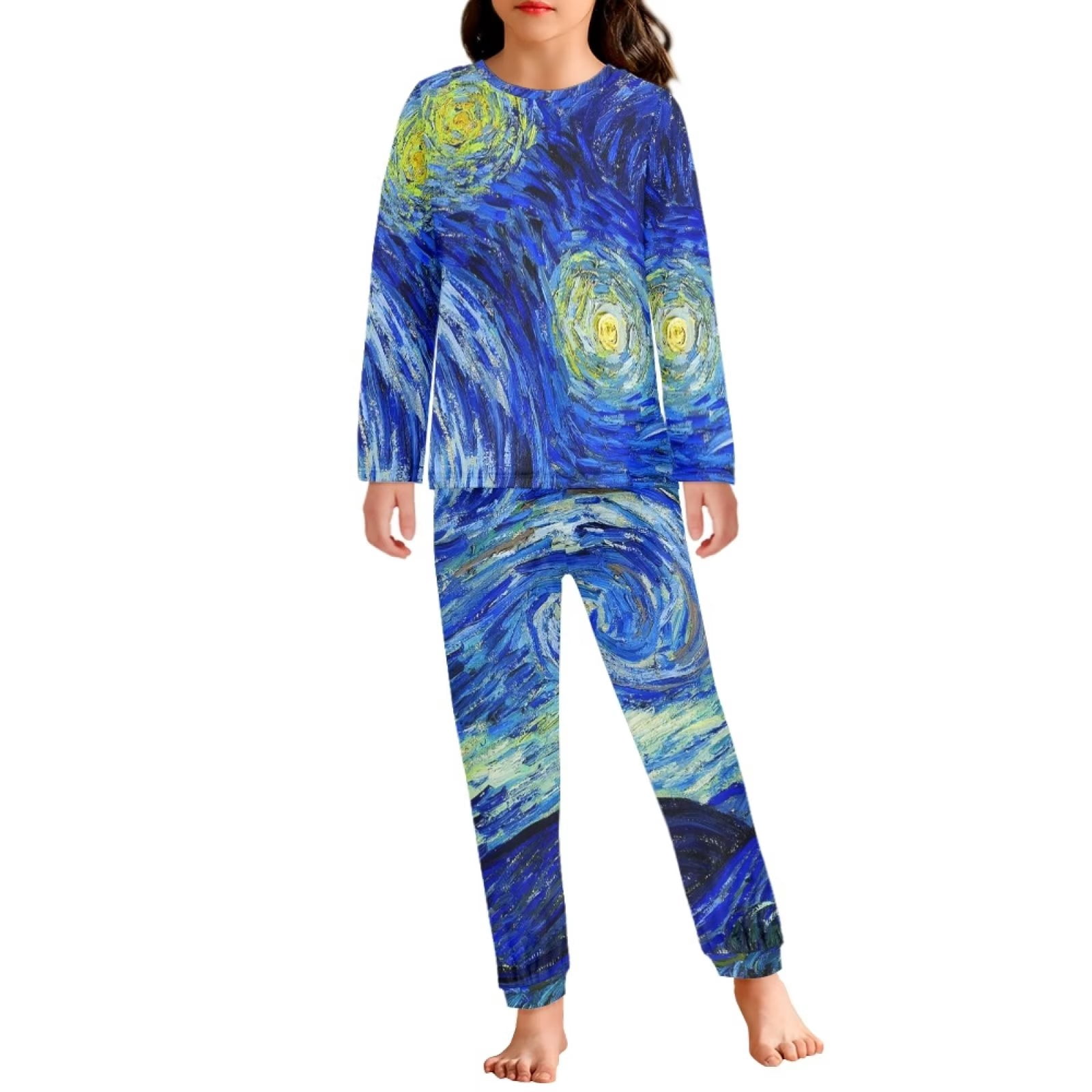 Renewold Multi-Saeson Sleepwear for Girls Boys Vincent Van Gogh Starry ...