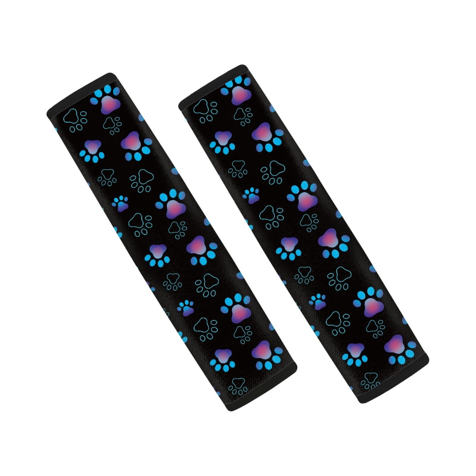 Renewold Paw Purple Blue Auto Seat Belt Pads Soft Cat Dog Puppy ...