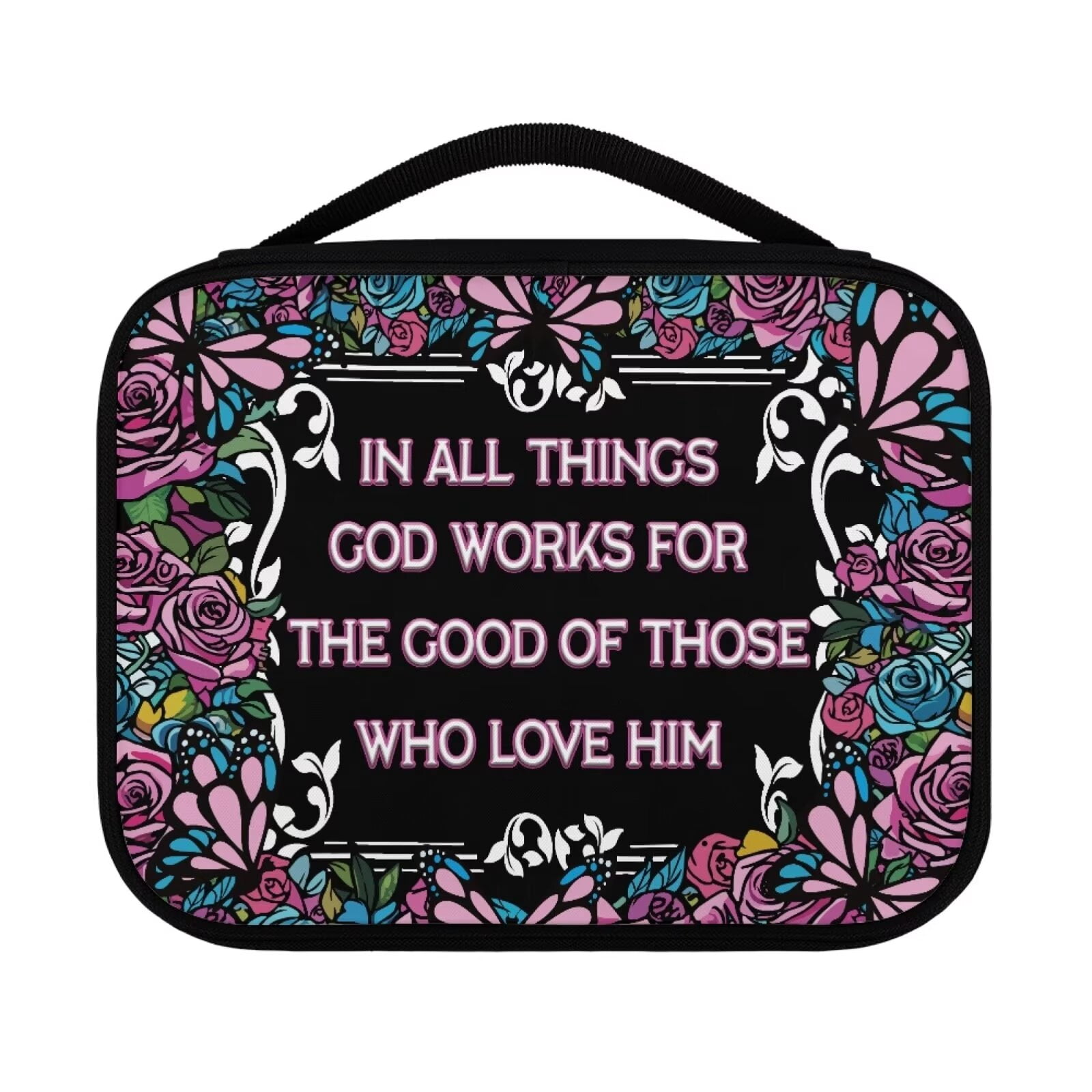 Renewold Personalized Bible Cover Case for Teen Girls Pink Blue Floral ...