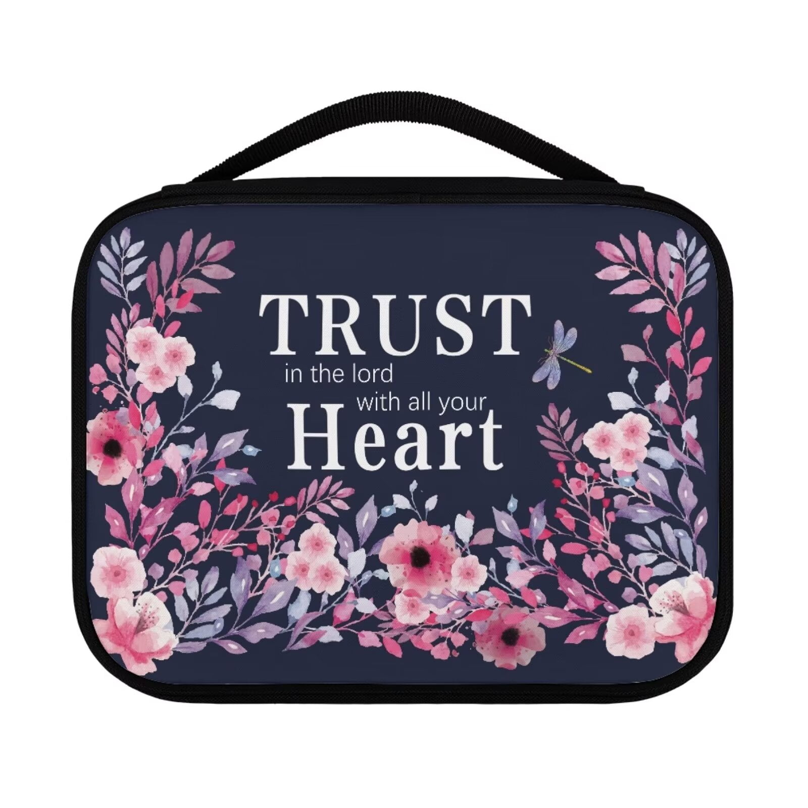 Renewold Pink Flower Bible Bags and Totes for Women Church Library ...