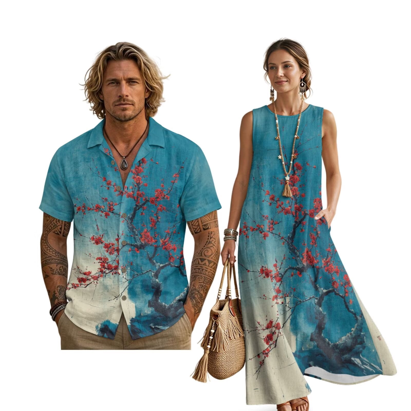 Renewold Plus Size Summer Dress for Women Baggy Loose Swing Midi Dress ...